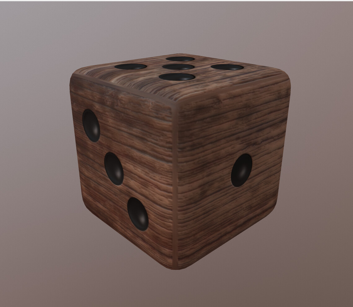 ArtStation - Wooden Dice