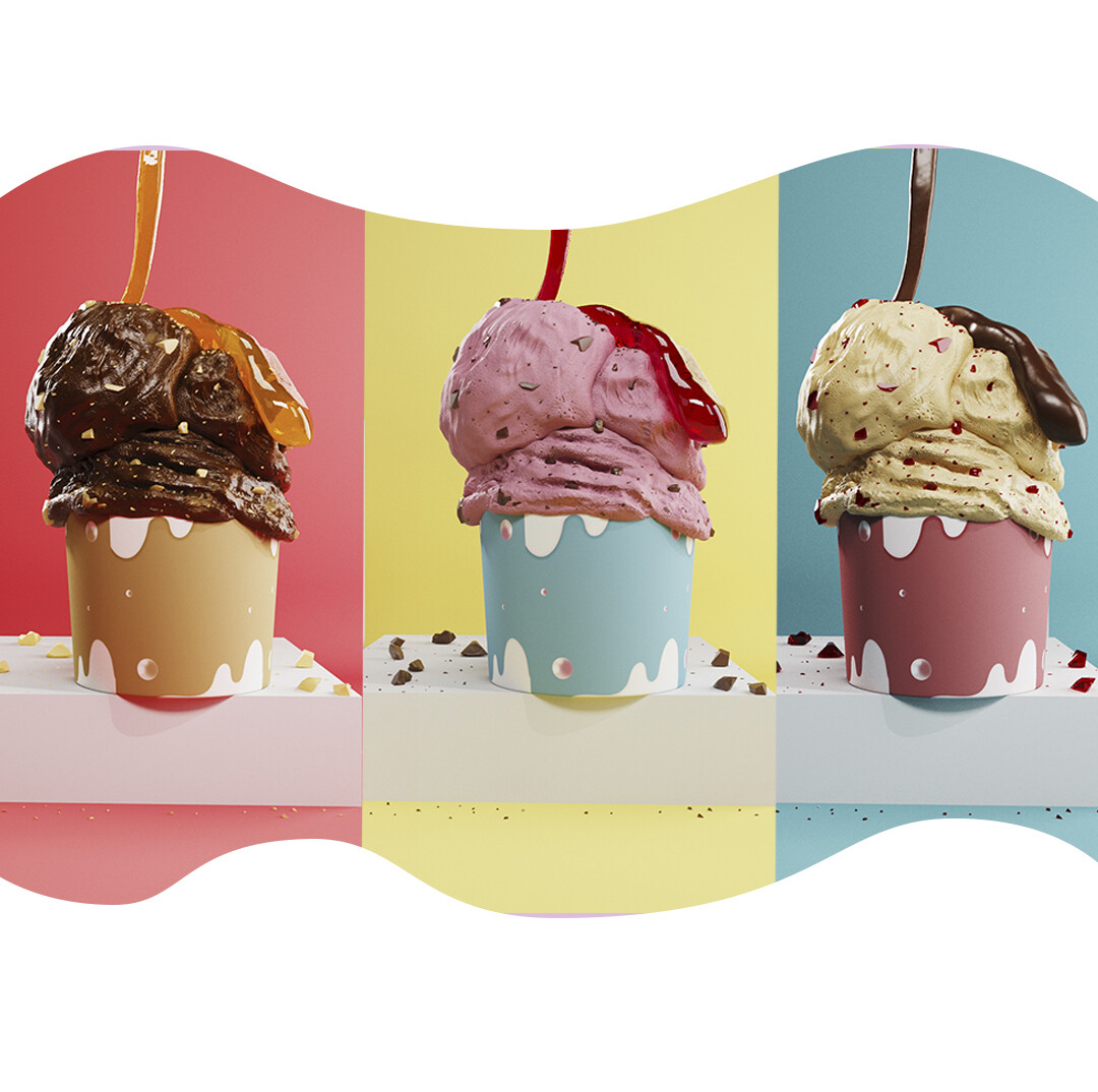 ArtStation - CGI Ice Cream