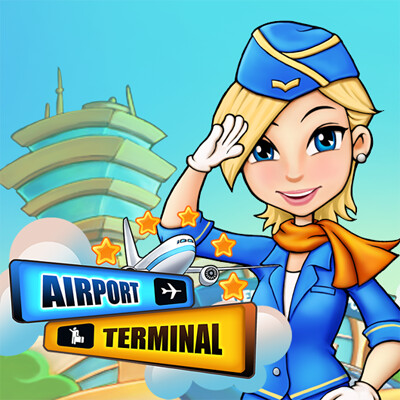 ArtStation - [Mobile Game] Airport Terminal
