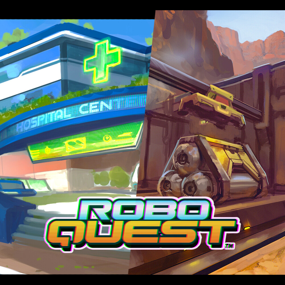 ArtStation - RoboQuest project - Background Concept Art 02