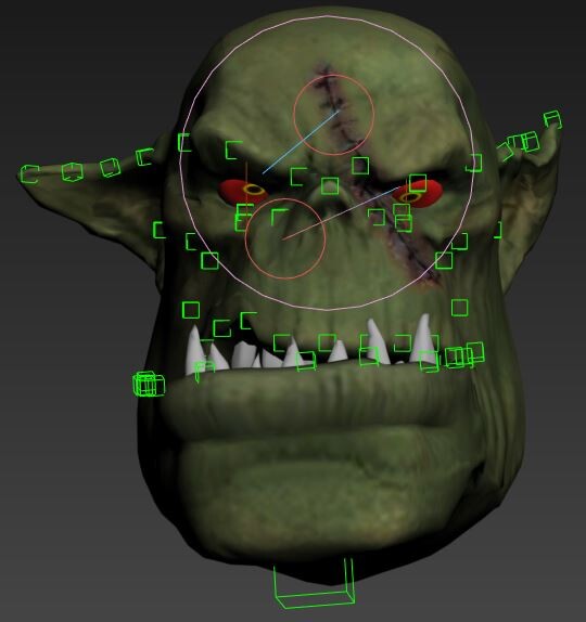 ArtStation - Facial Rig Training - Ork Face