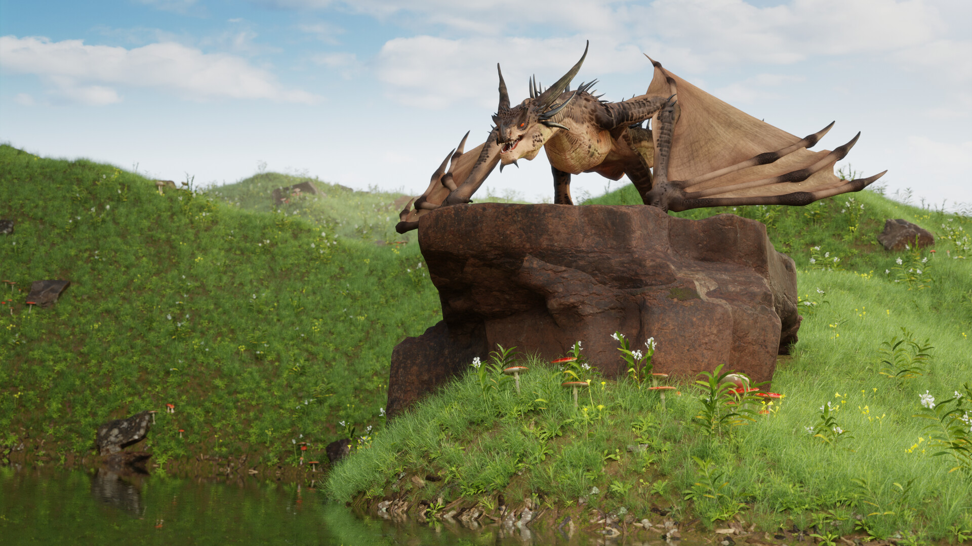 ArtStation - Dragon Landing | Environment Design