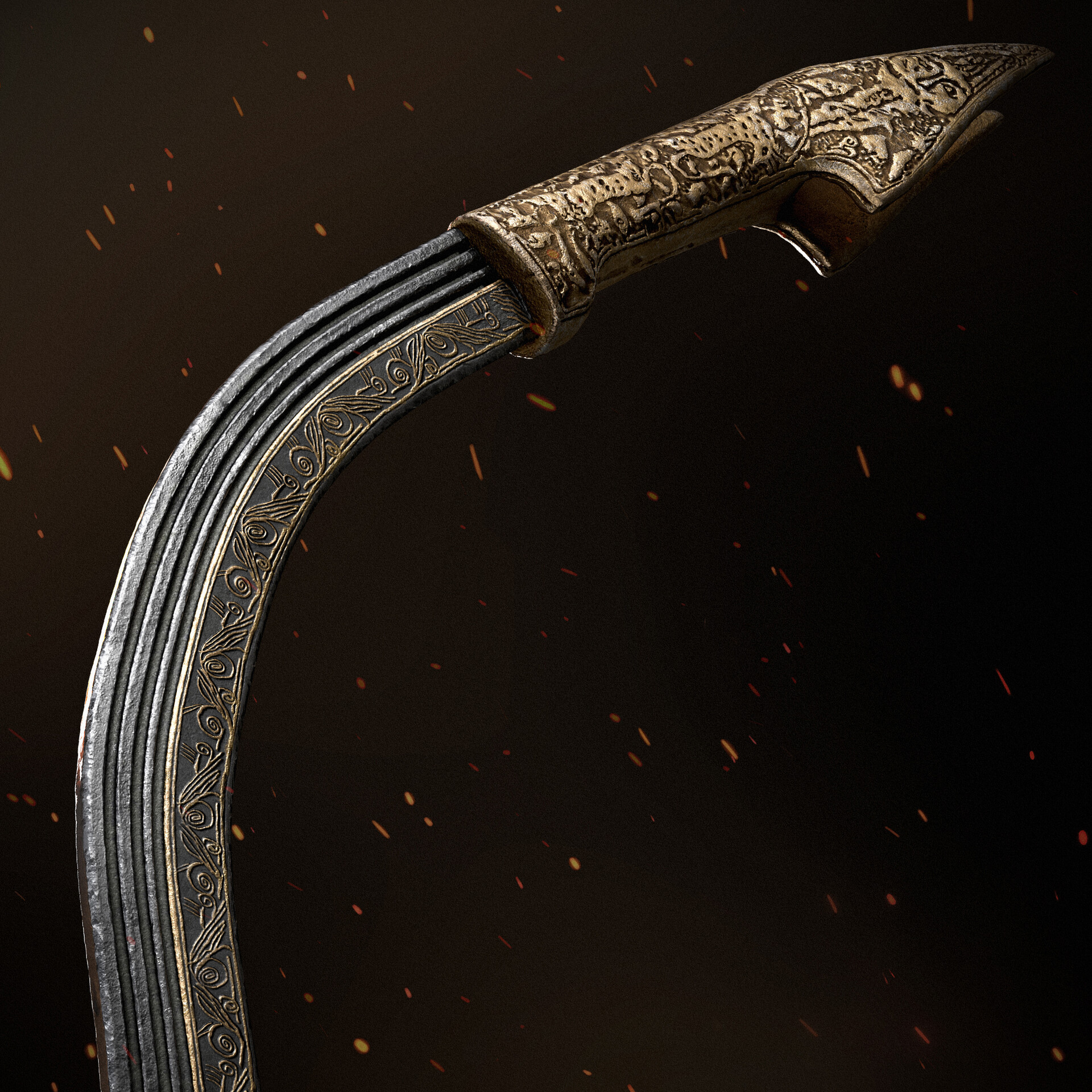 ArtStation - Armenian Yataghan sword