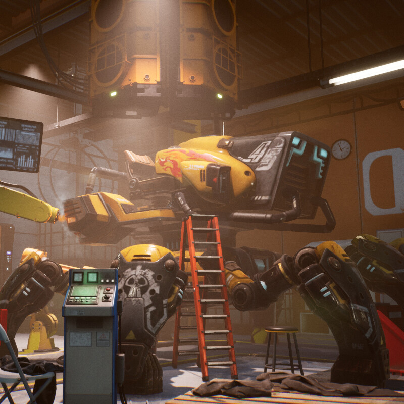 ArtStation - Machine repair shop