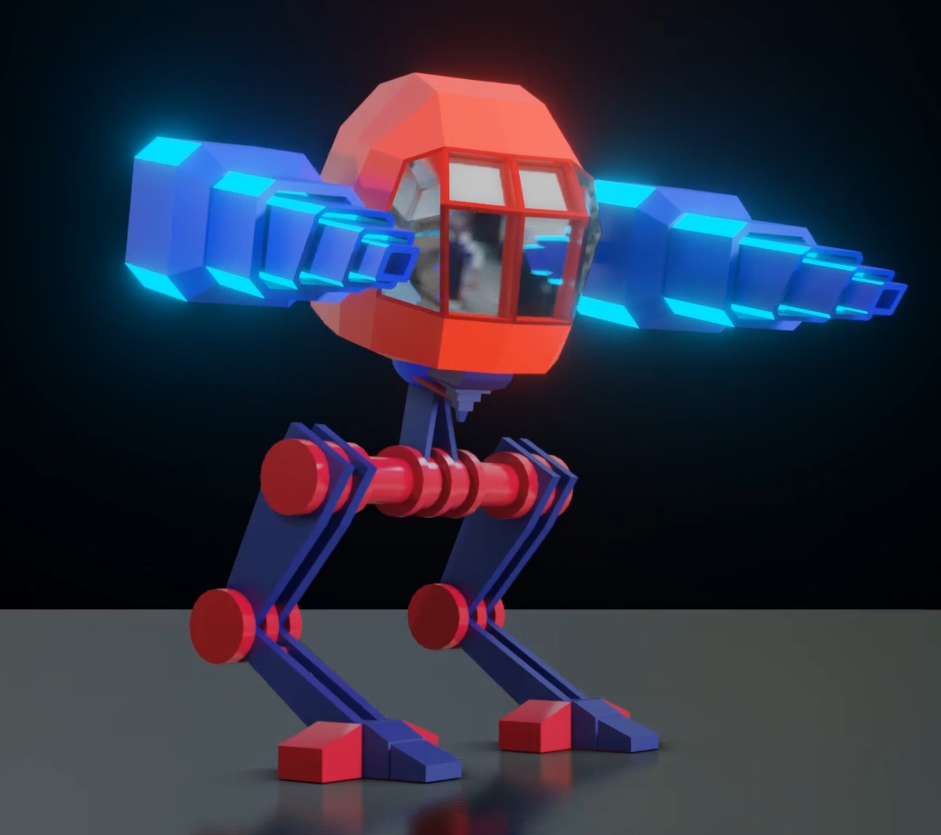 ArtStation - Simple Machine Gun Mech