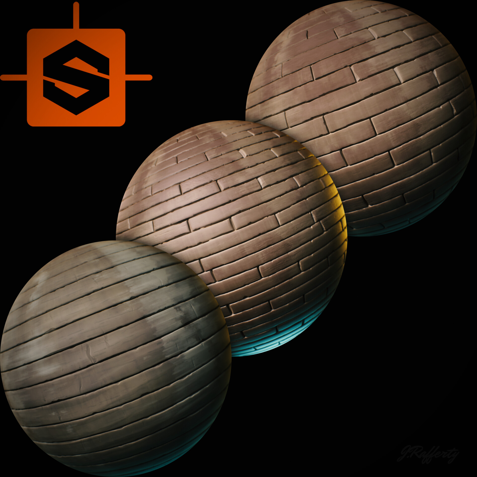 ArtStation - Stylised Wood Material Study