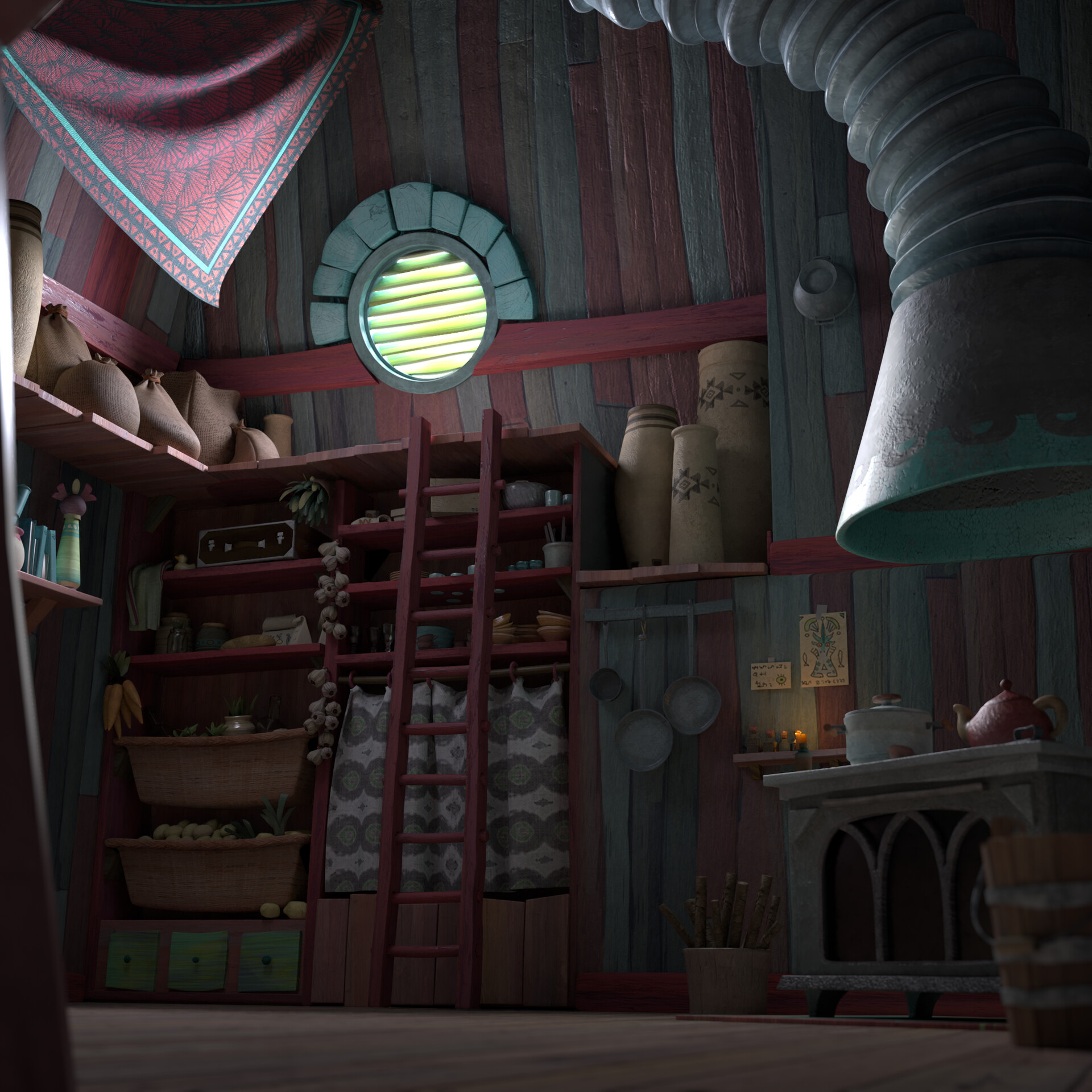 ArtStation - Witches' cabin