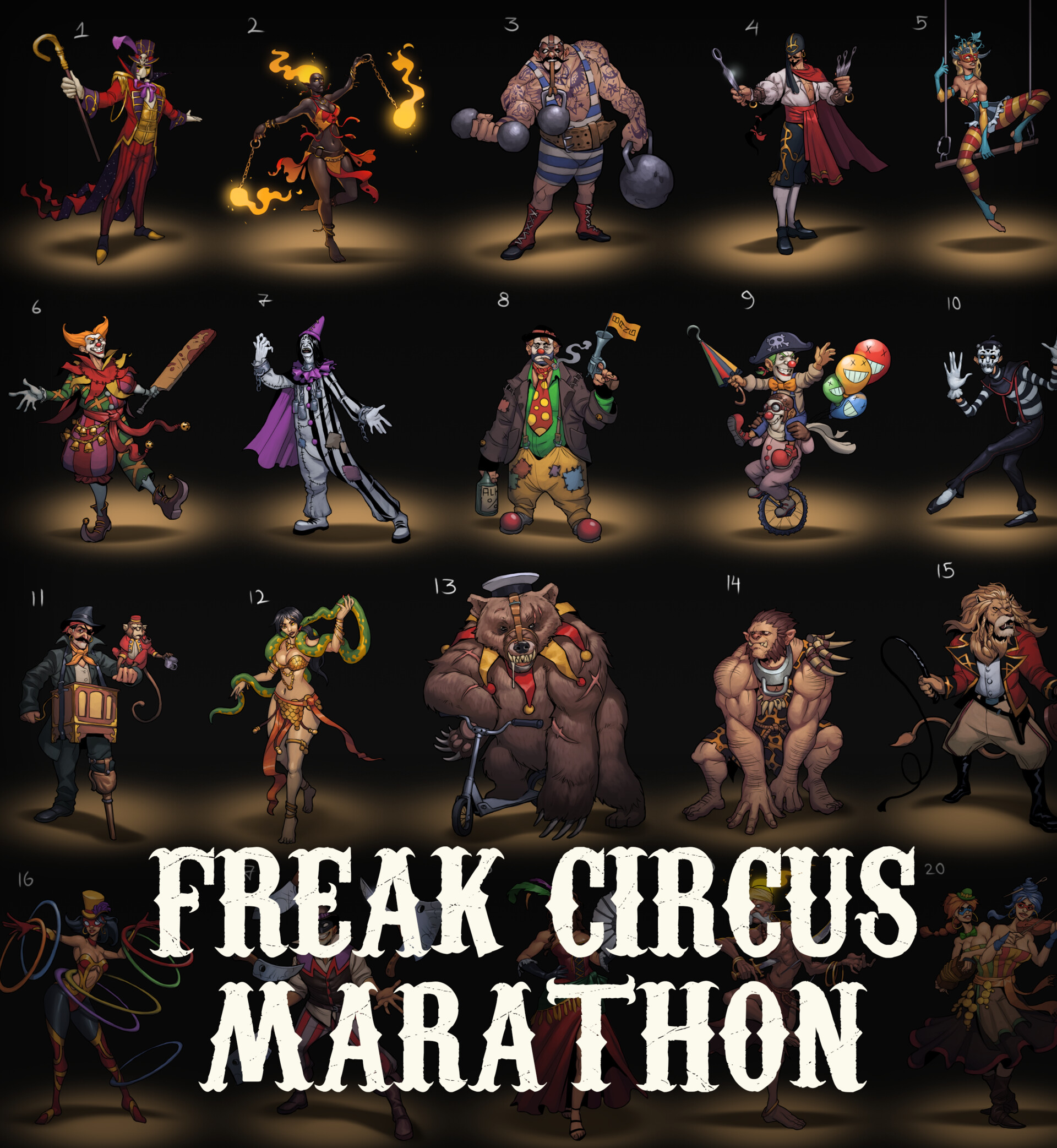 ArtStation - Freak Circus Marathon
