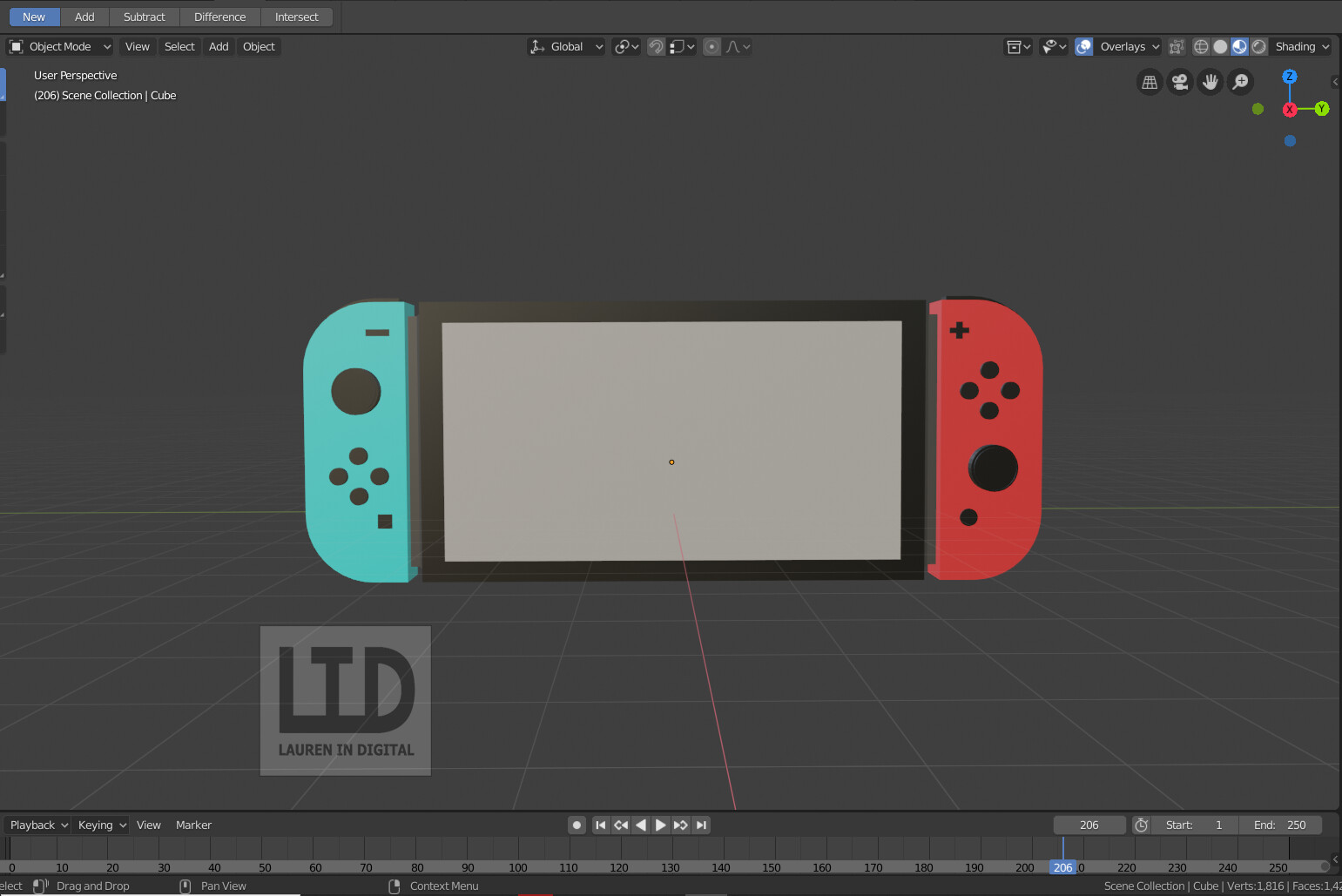 ArtStation - Nintendo Switch 3D Model [BLENDER]