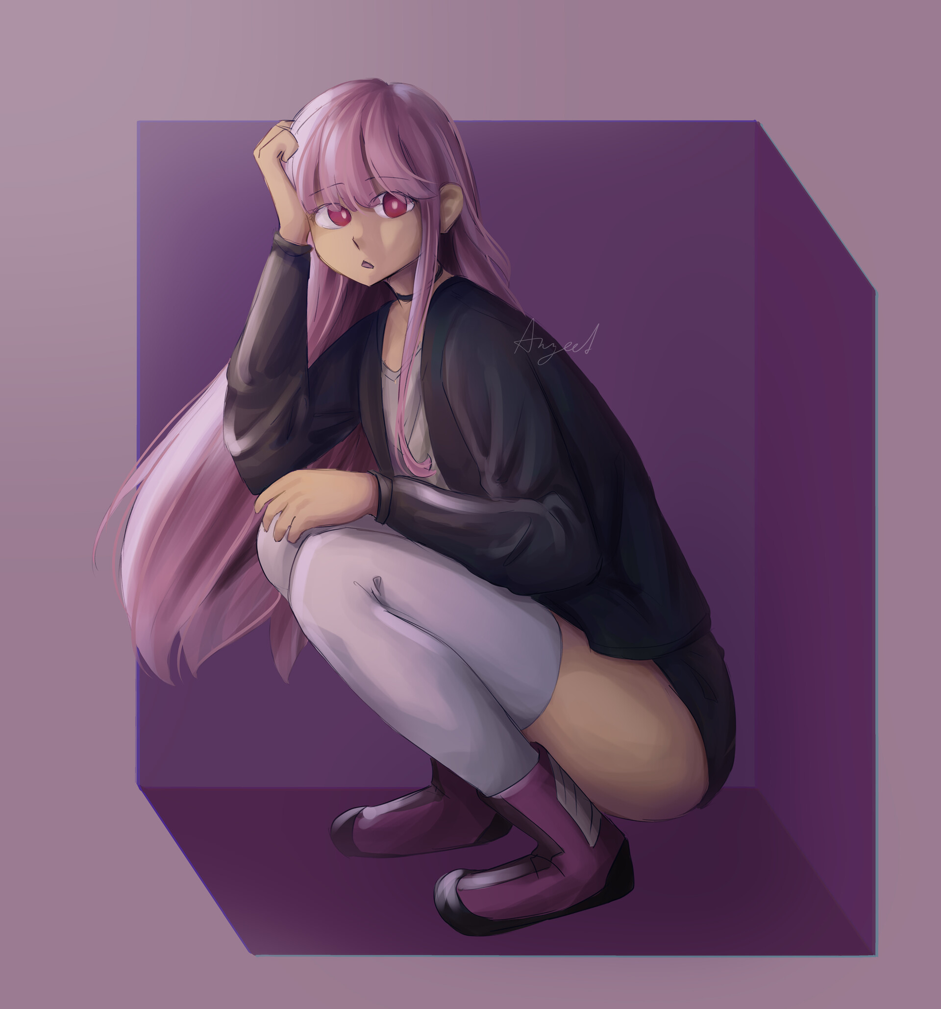 ArtStation - Bored girl