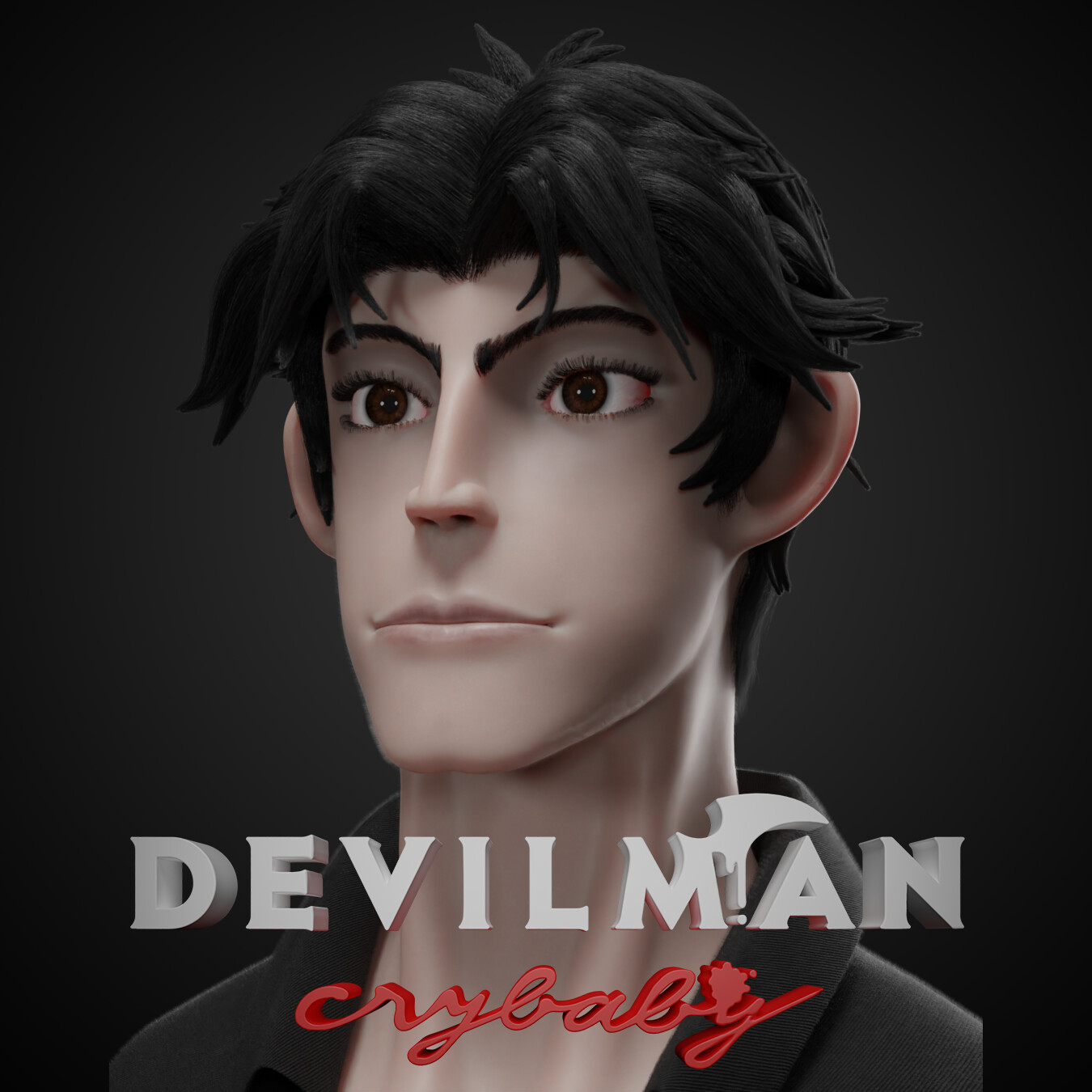 ArtStation - Akira Fudo 3D - Devilman Crybaby / デビルマン・クライベイビー