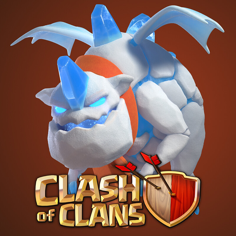 ArtStation - Clash of Clans - Ice Hound