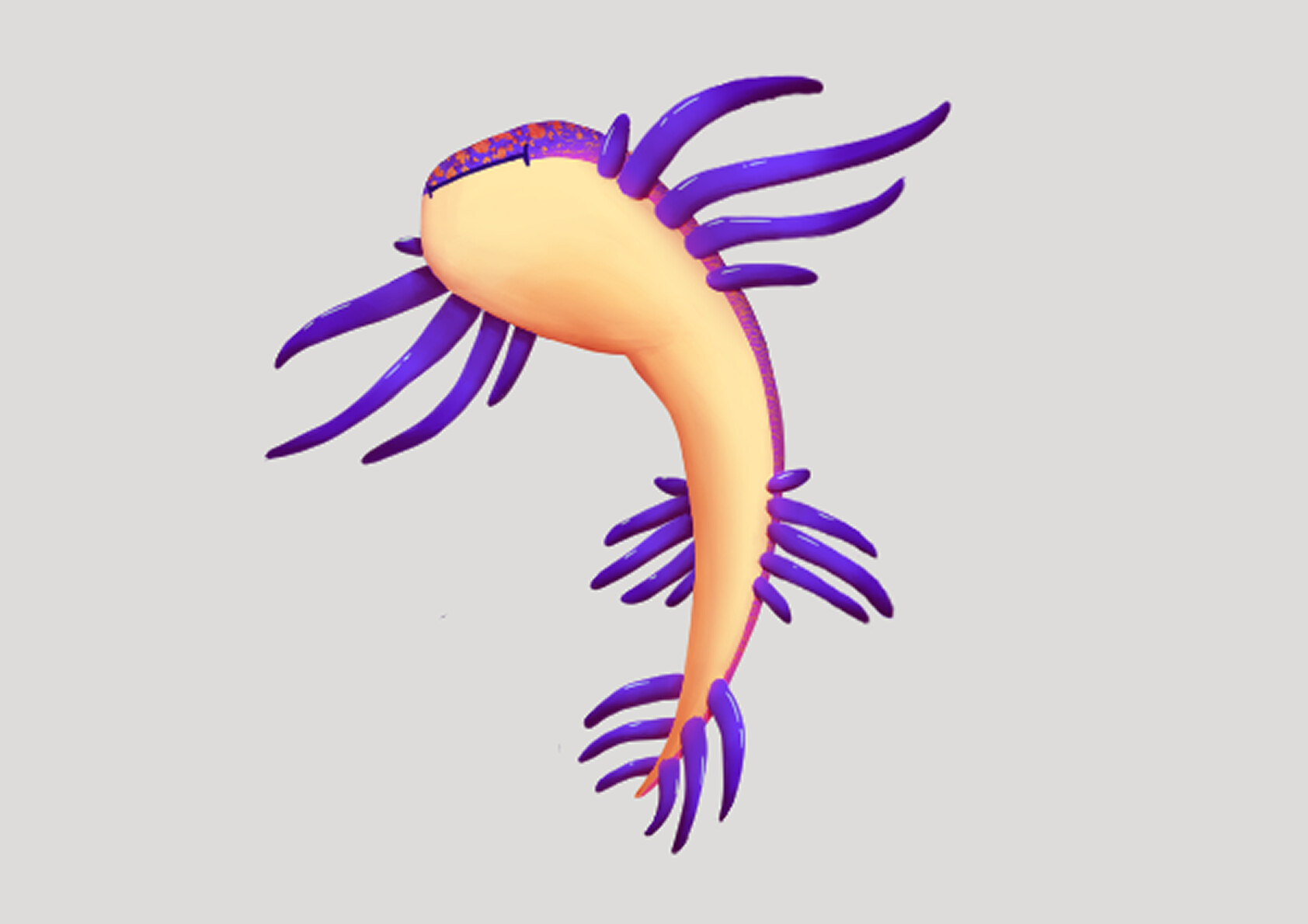 ArtStation - Purple Alien