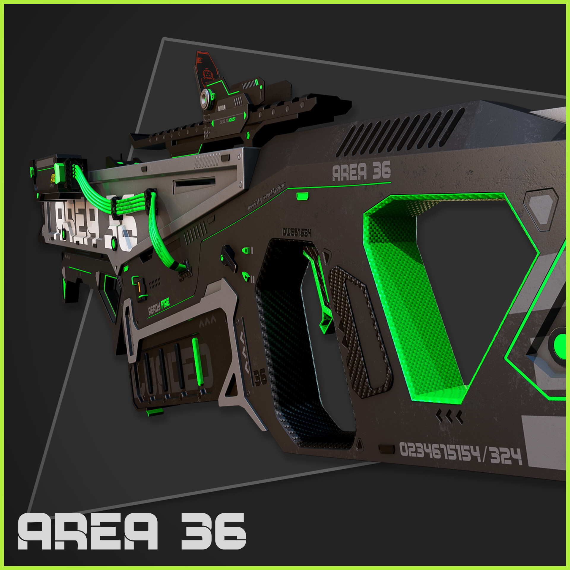 ArtStation - Area_36 Rifle [Concept]