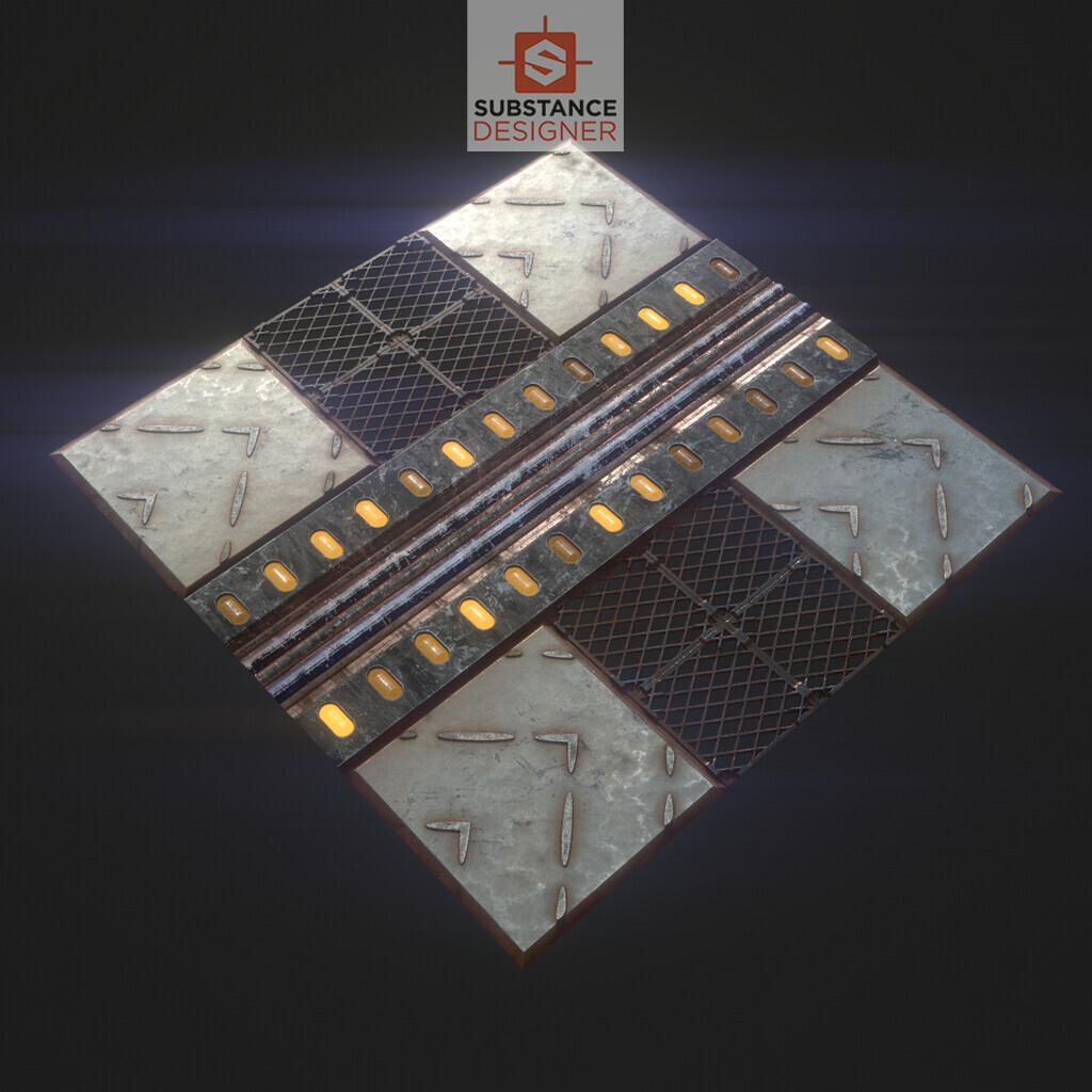 ArtStation - Sci-Fi - Substance Designer Tileables and Trimsheets