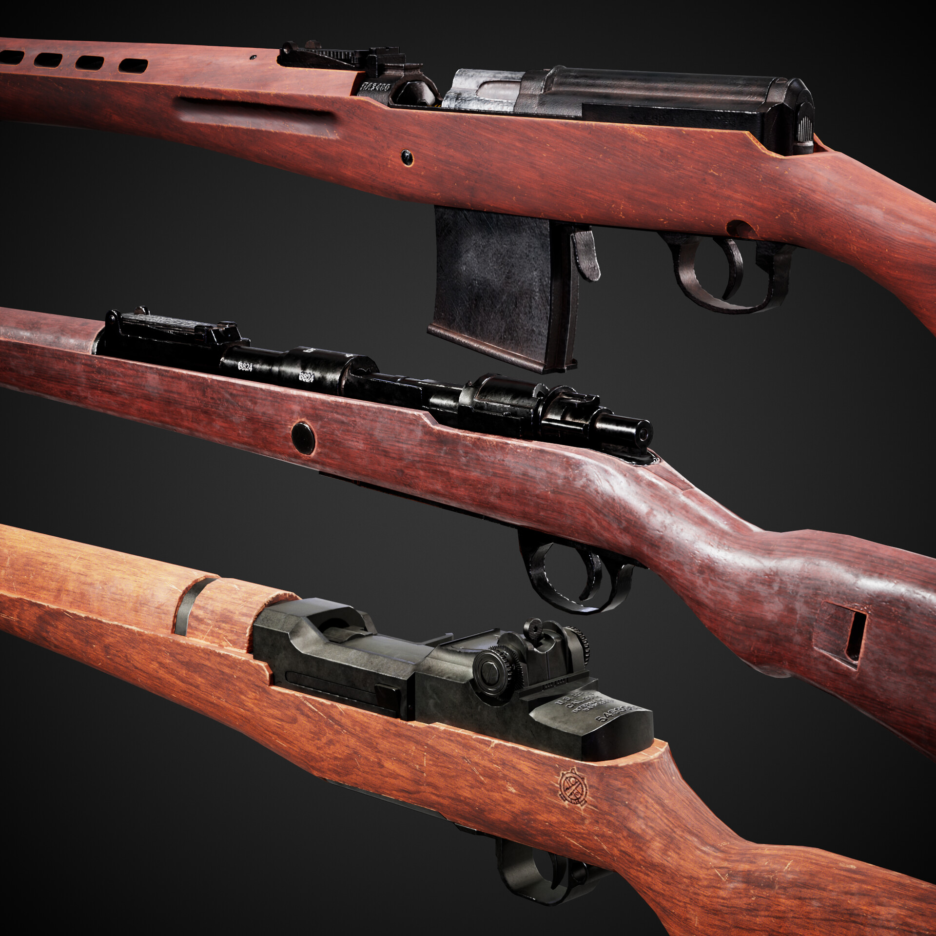ArtStation - Weapons for "World War 2 - Battle Combat" Part 1