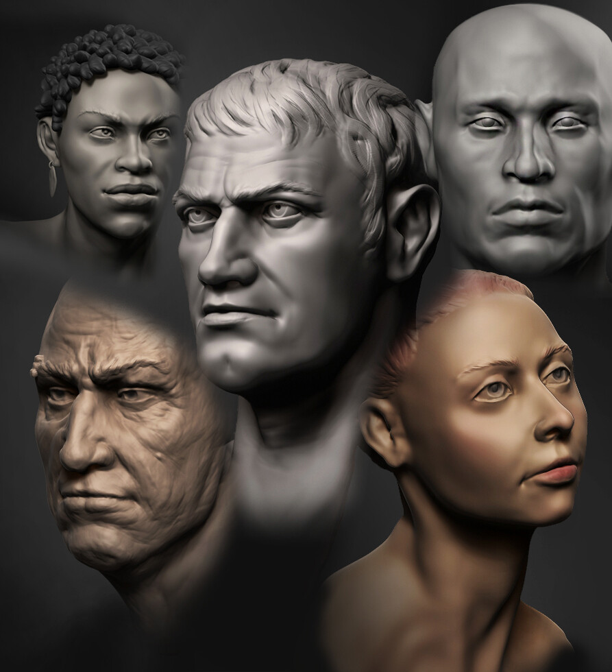 ArtStation - Faces Practice Vol.1