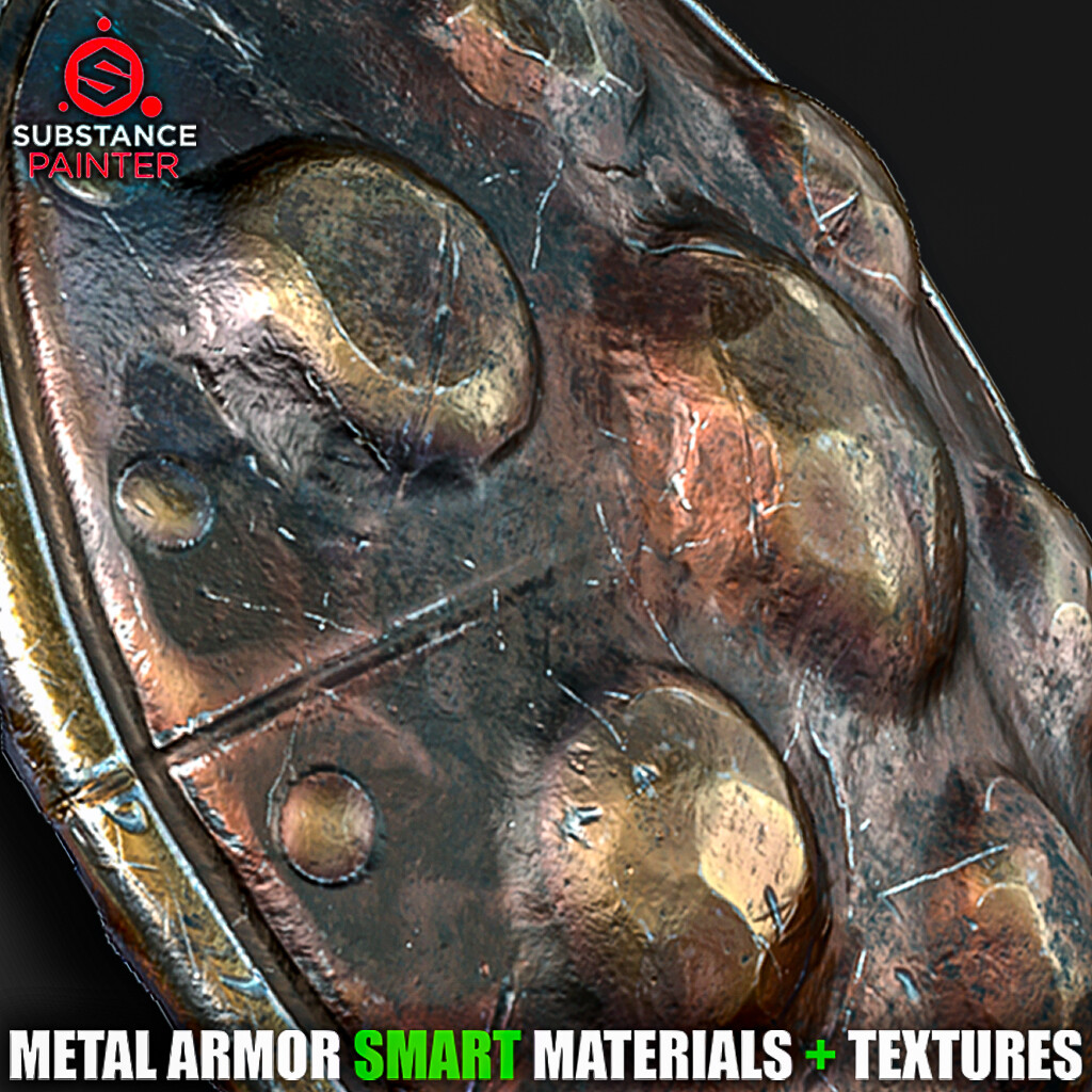 ArtStation - Metal Armor Smart Materials (Substance Painter + Textures)