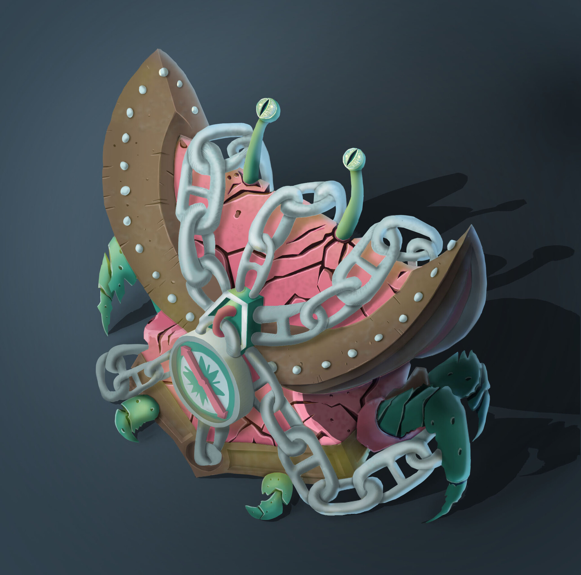 ArtStation - Crab treasure chest