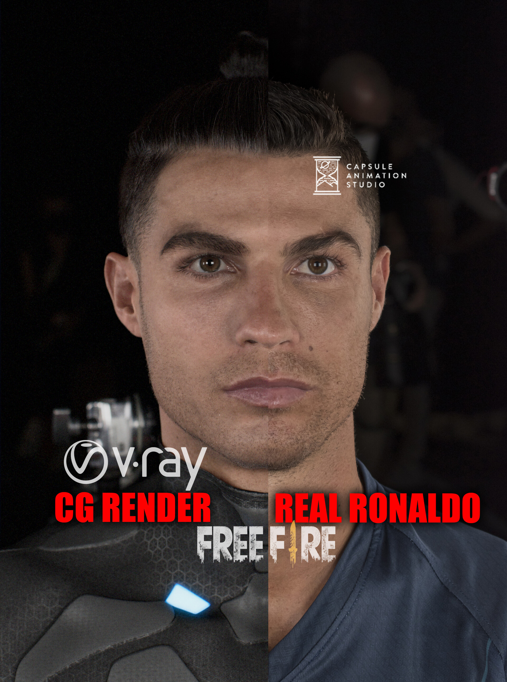 ArtStation - Cristiano Ronaldo CG Double for "Free Fire Legend Of The ...