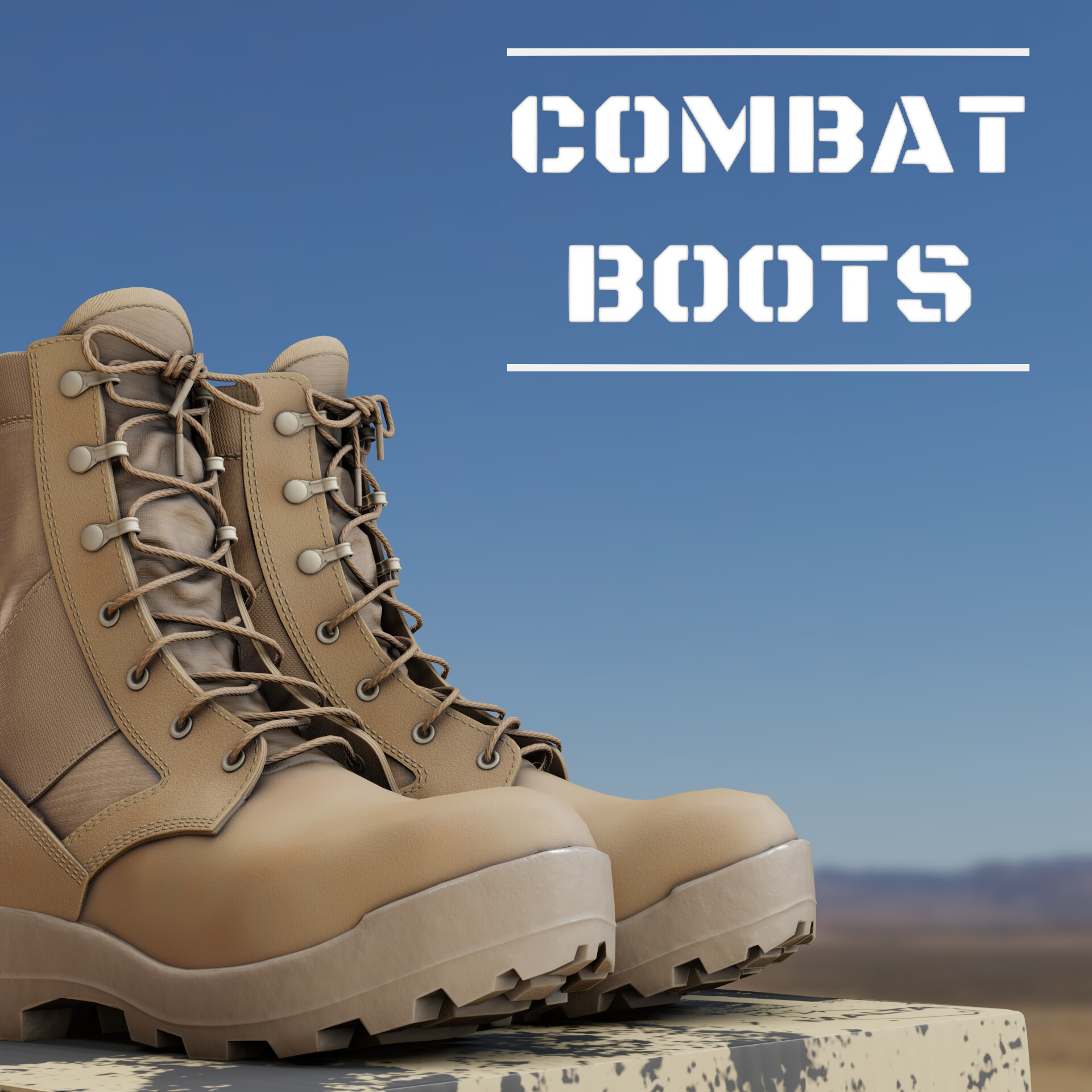 ArtStation - Combat Boots