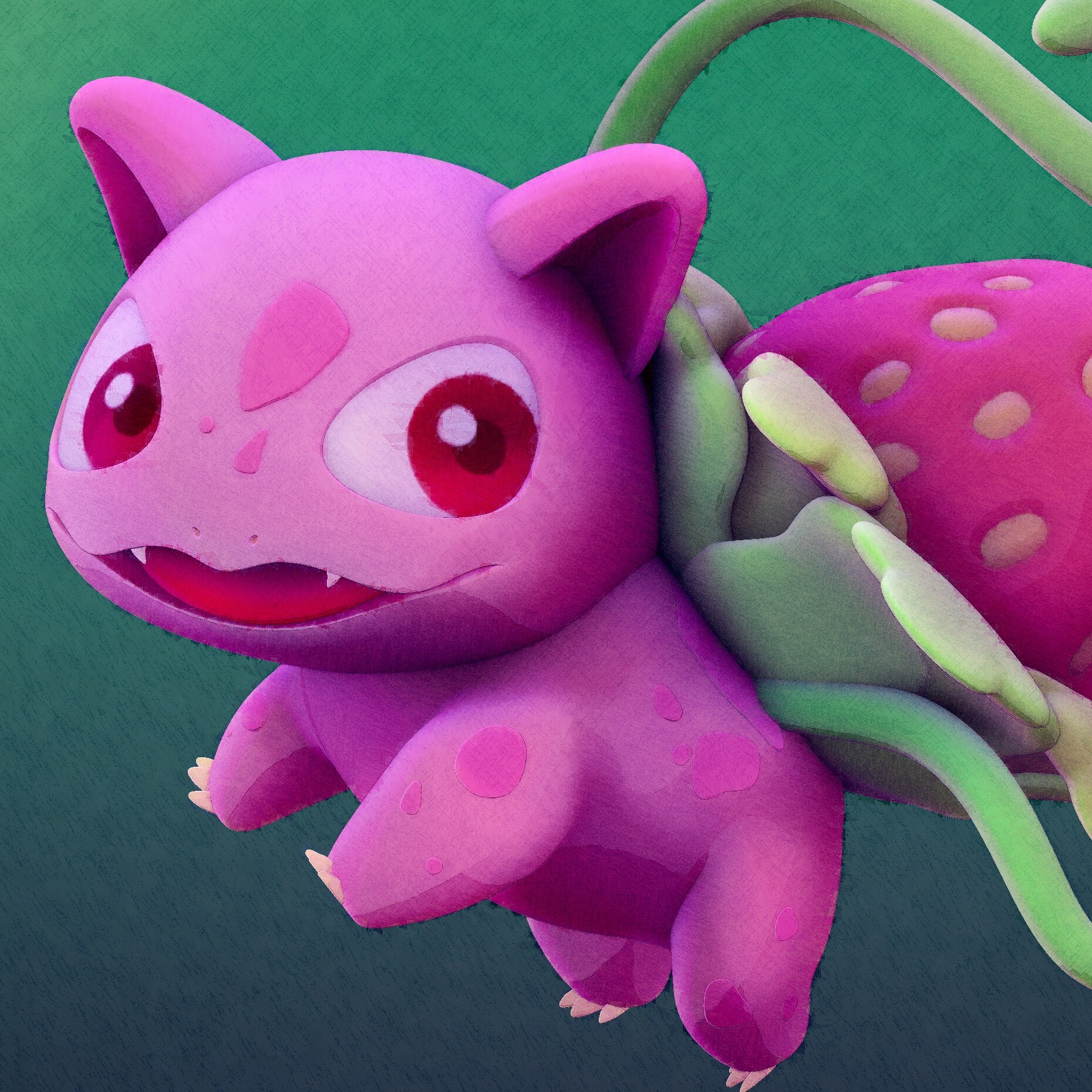 ArtStation - Bulbasaur Strawberry