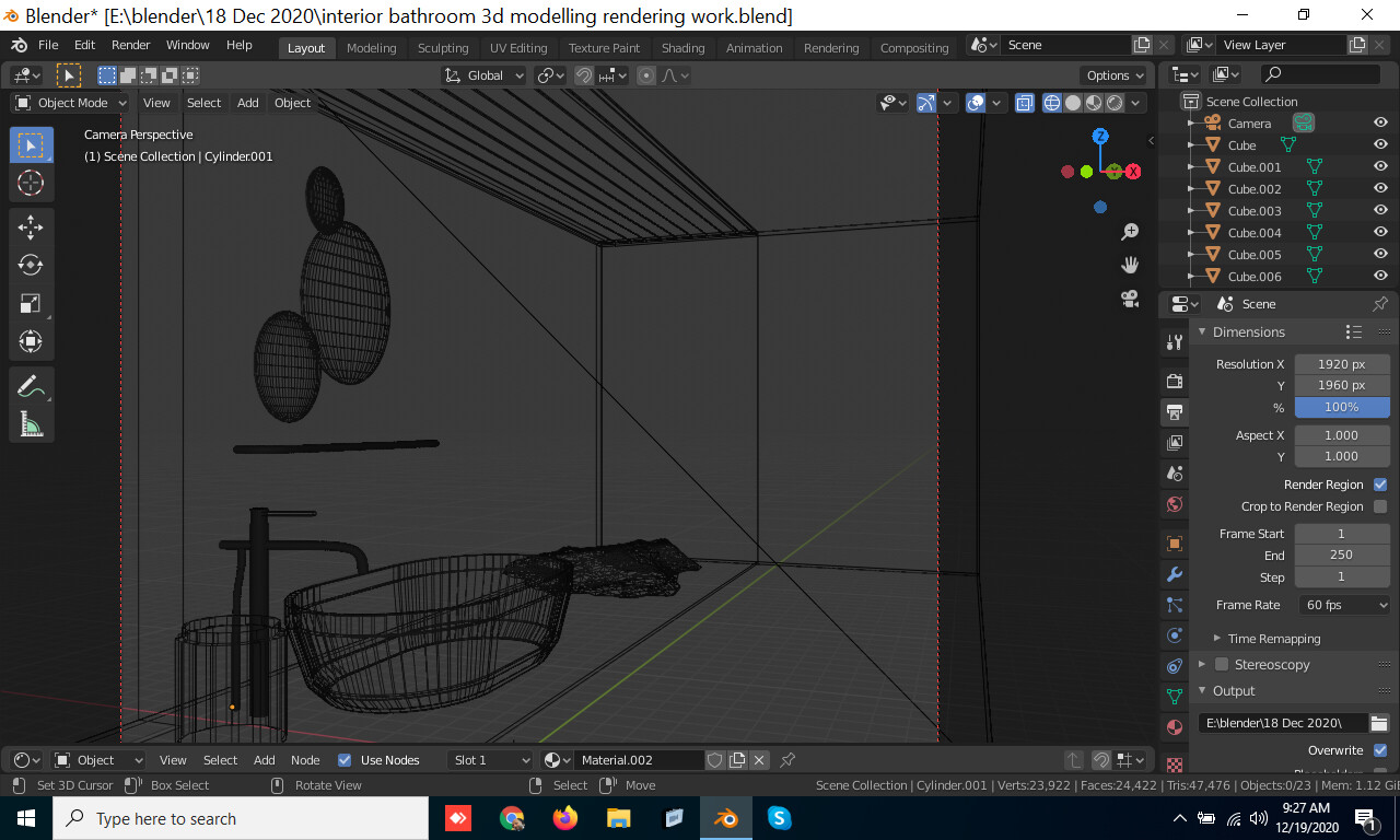 ArtStation - Blender 3d Model and Luxcore Render of Bathroom