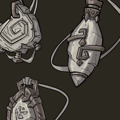 ArtStation - Amulets and necklaces concepts