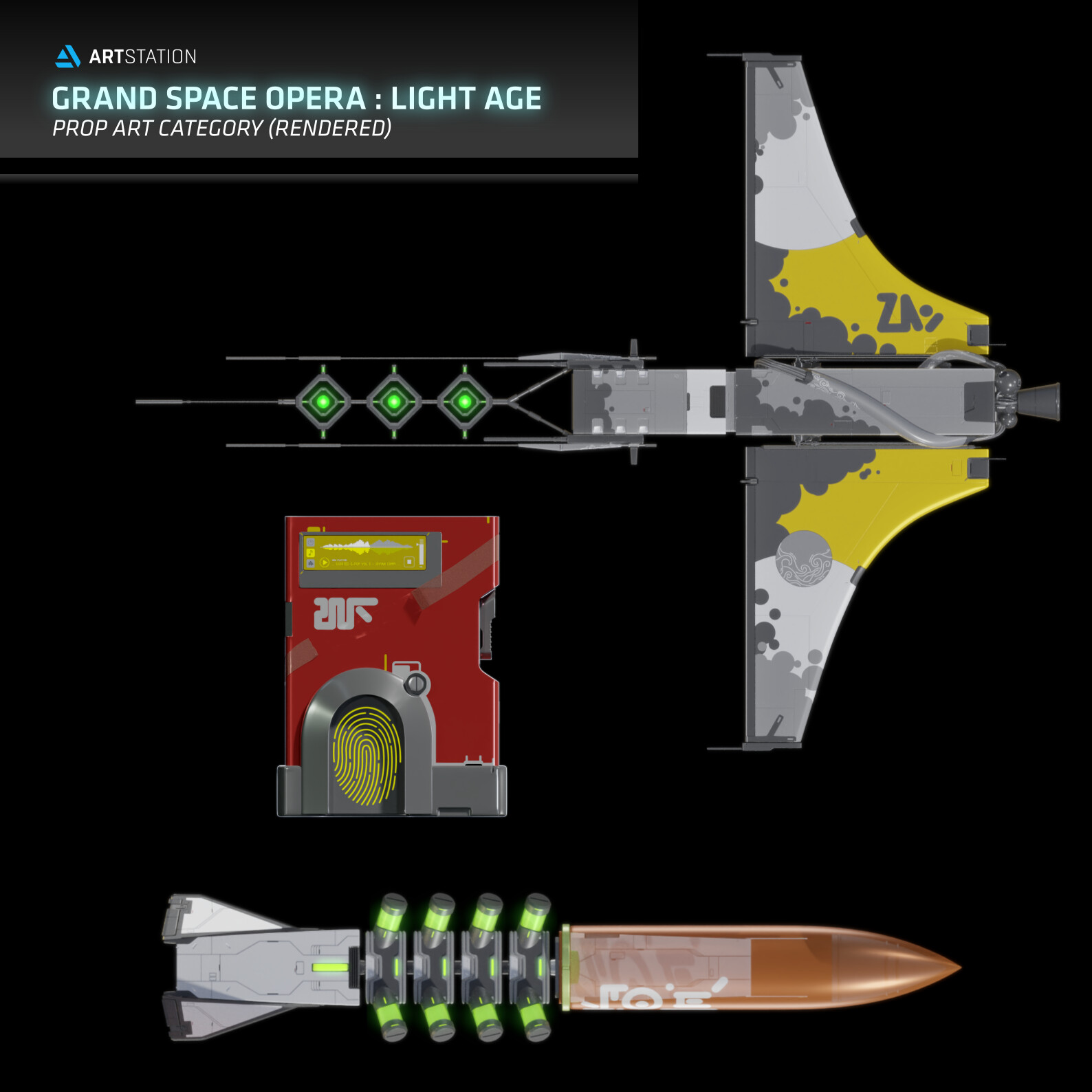ArtStation - Grand Space Opera : Light Age - Prop Renders