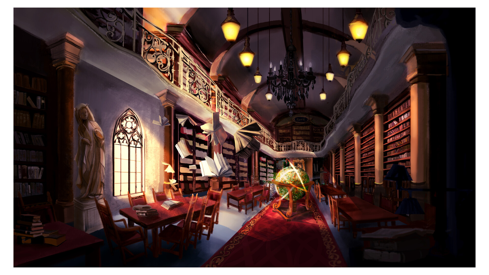 ArtStation - Magic Gothic Library