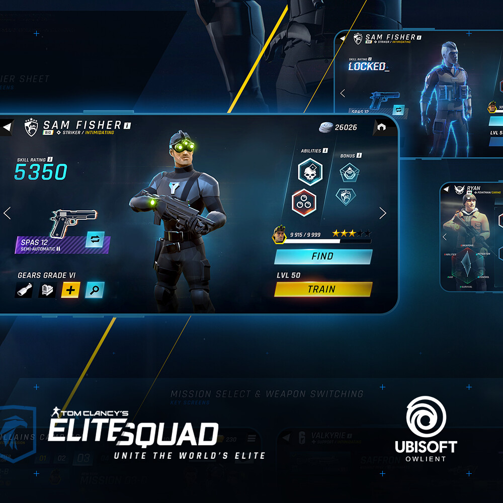 ArtStation - Tom Clancy's Elite Squad / User Interface