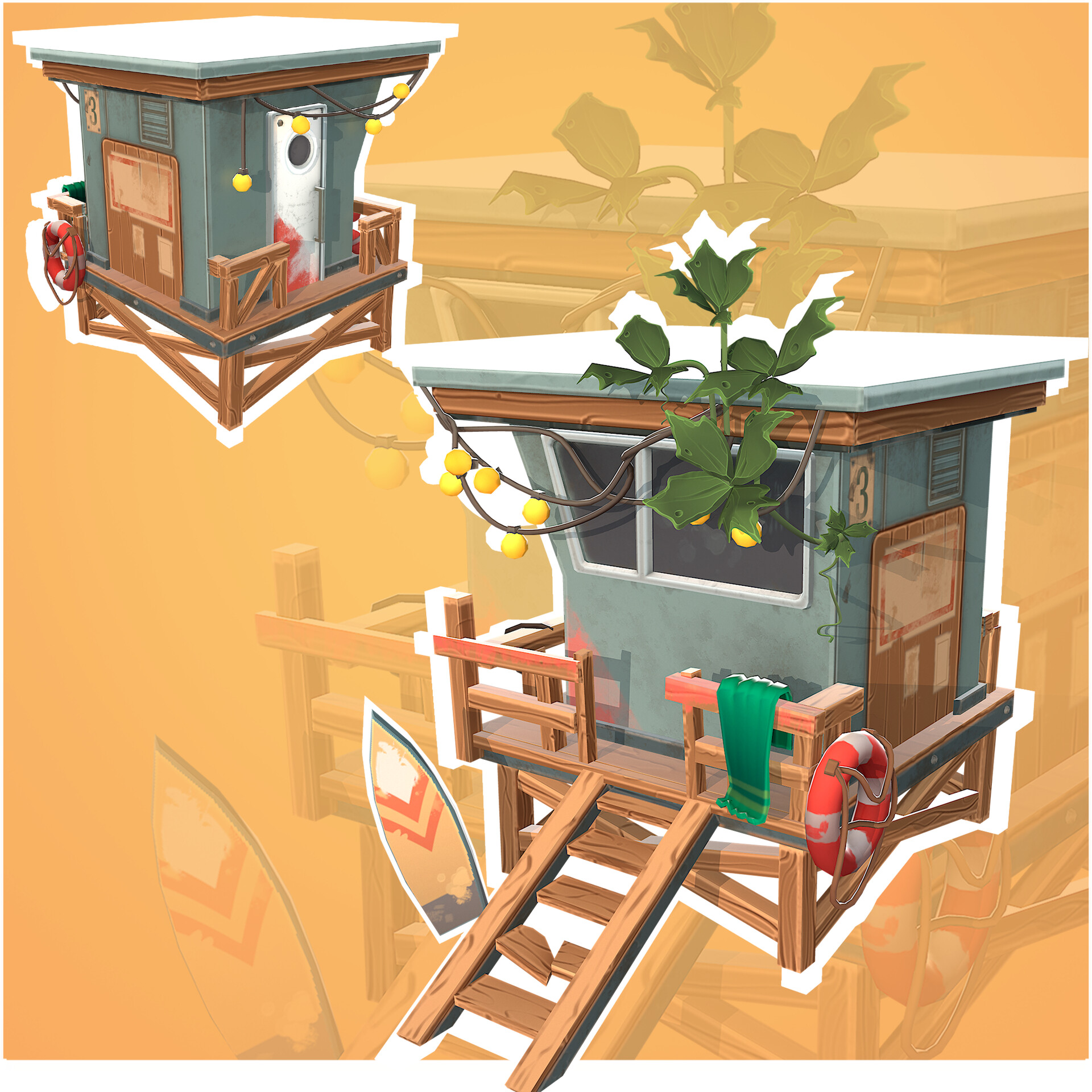 ArtStation - Stylized Building