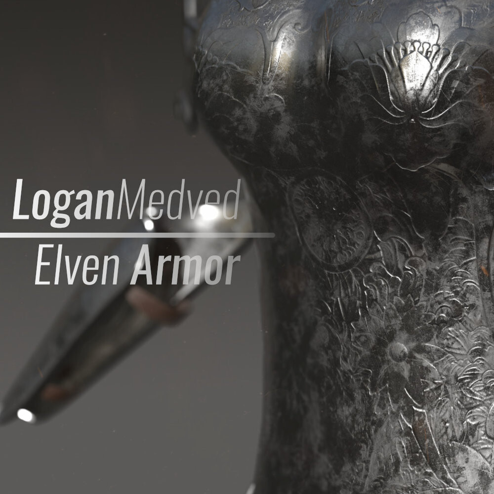 ArtStation - Elven Armour (Alpha Stamp ZBrush Experiment)