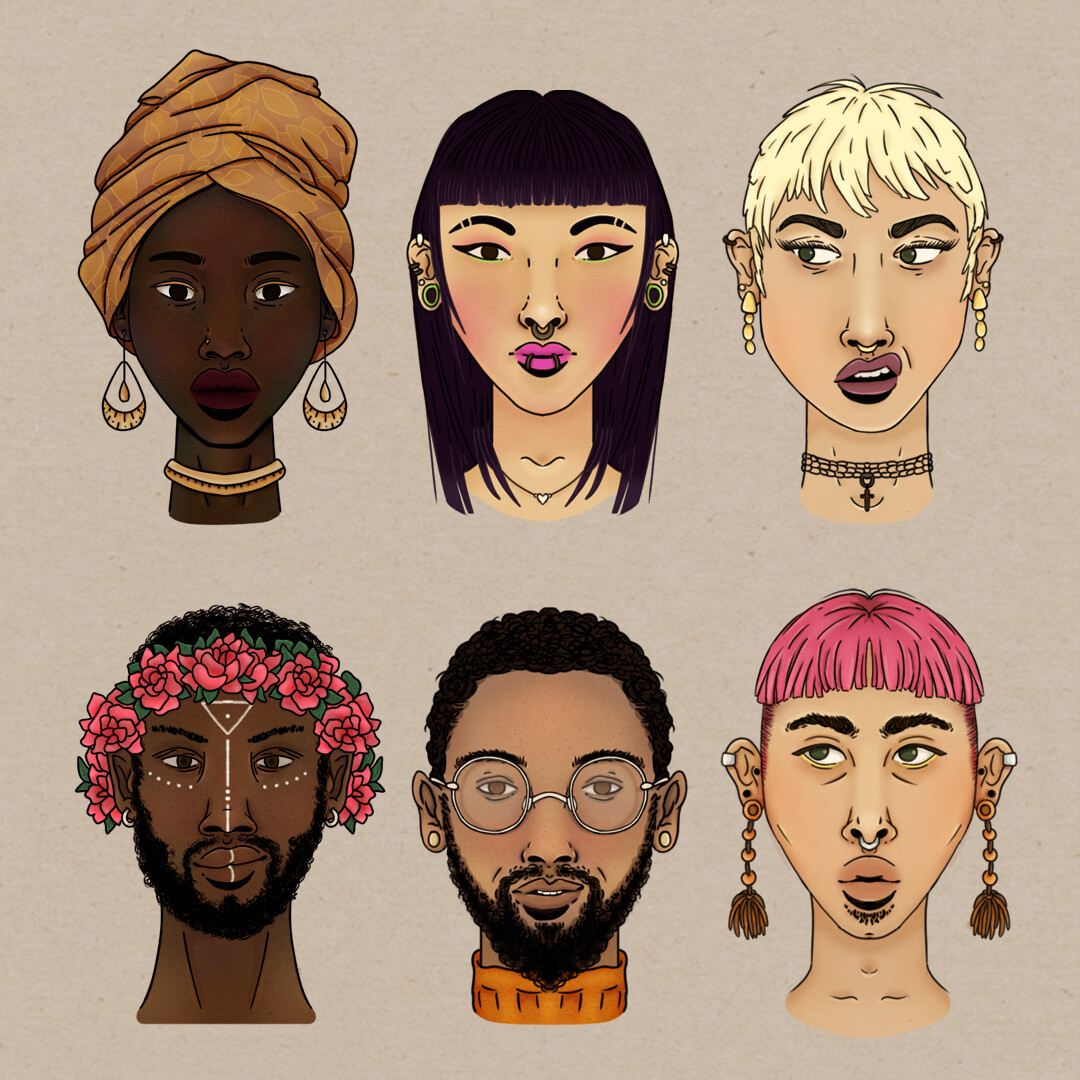 ArtStation - Probably Gen Y - Gen Z characters