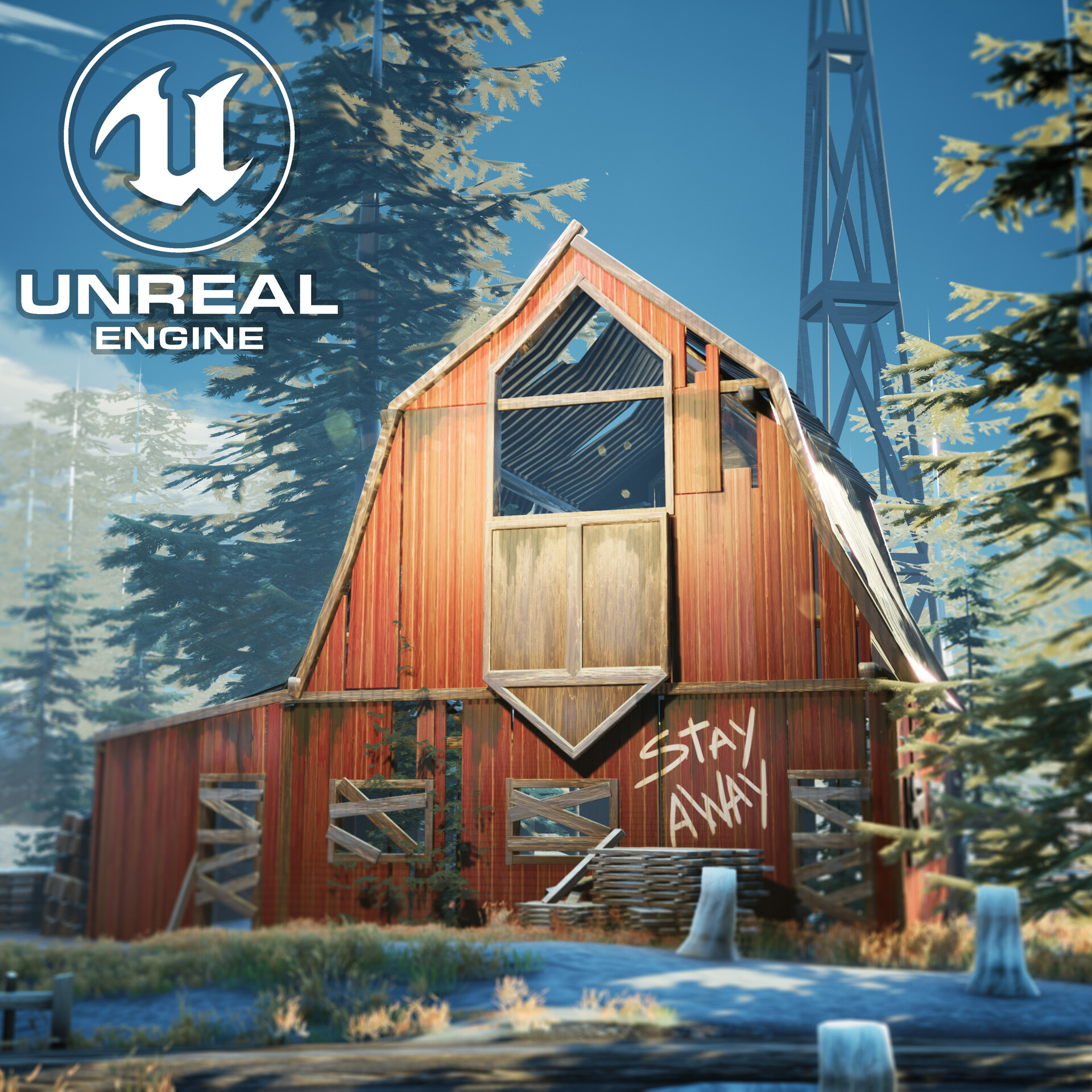 ArtStation - Abandoned Barn - Unreal Engine