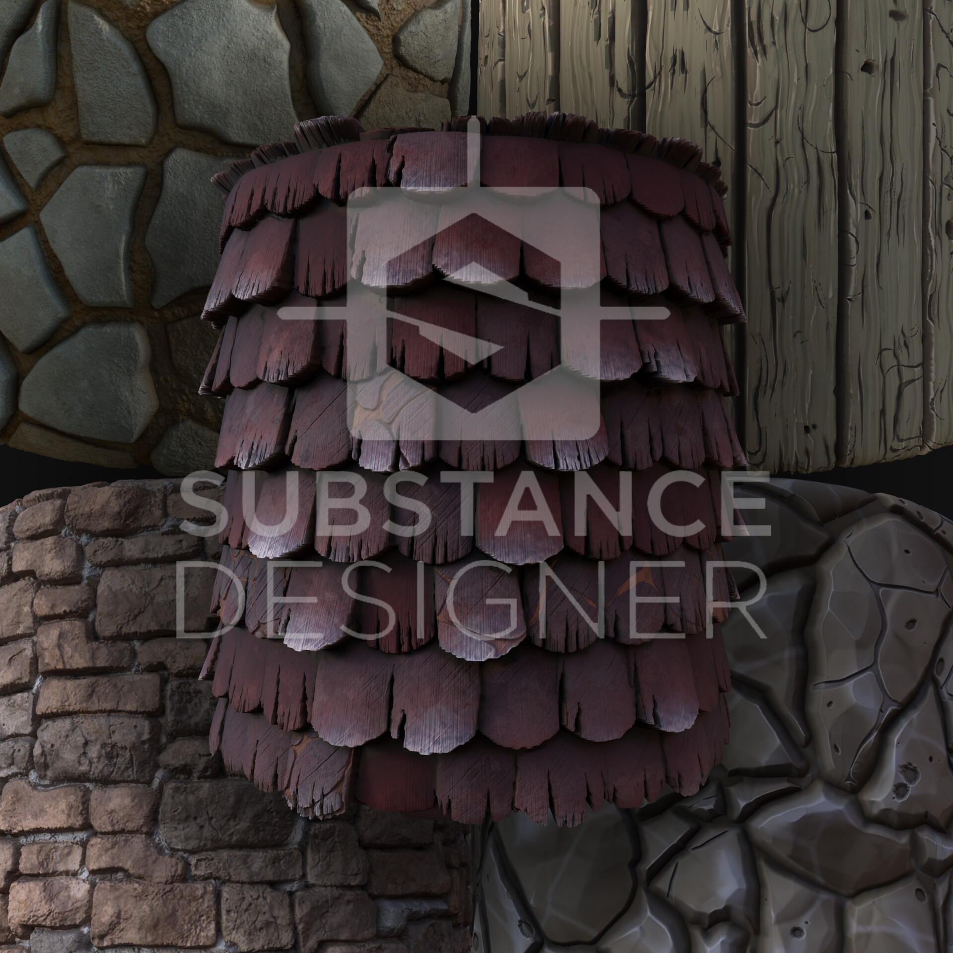 ArtStation - Textures Medieval Stylized Street