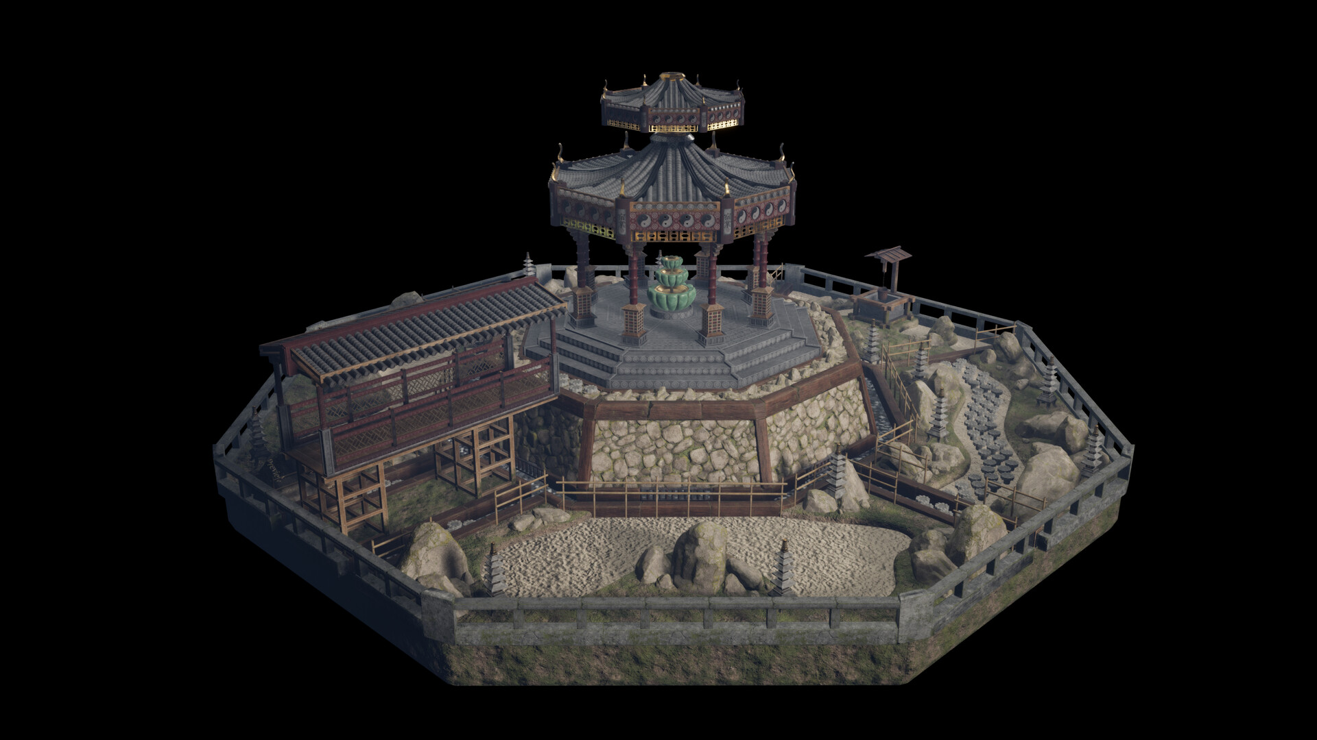 ArtStation - Diorama Temple : Unreal Engine Game Design