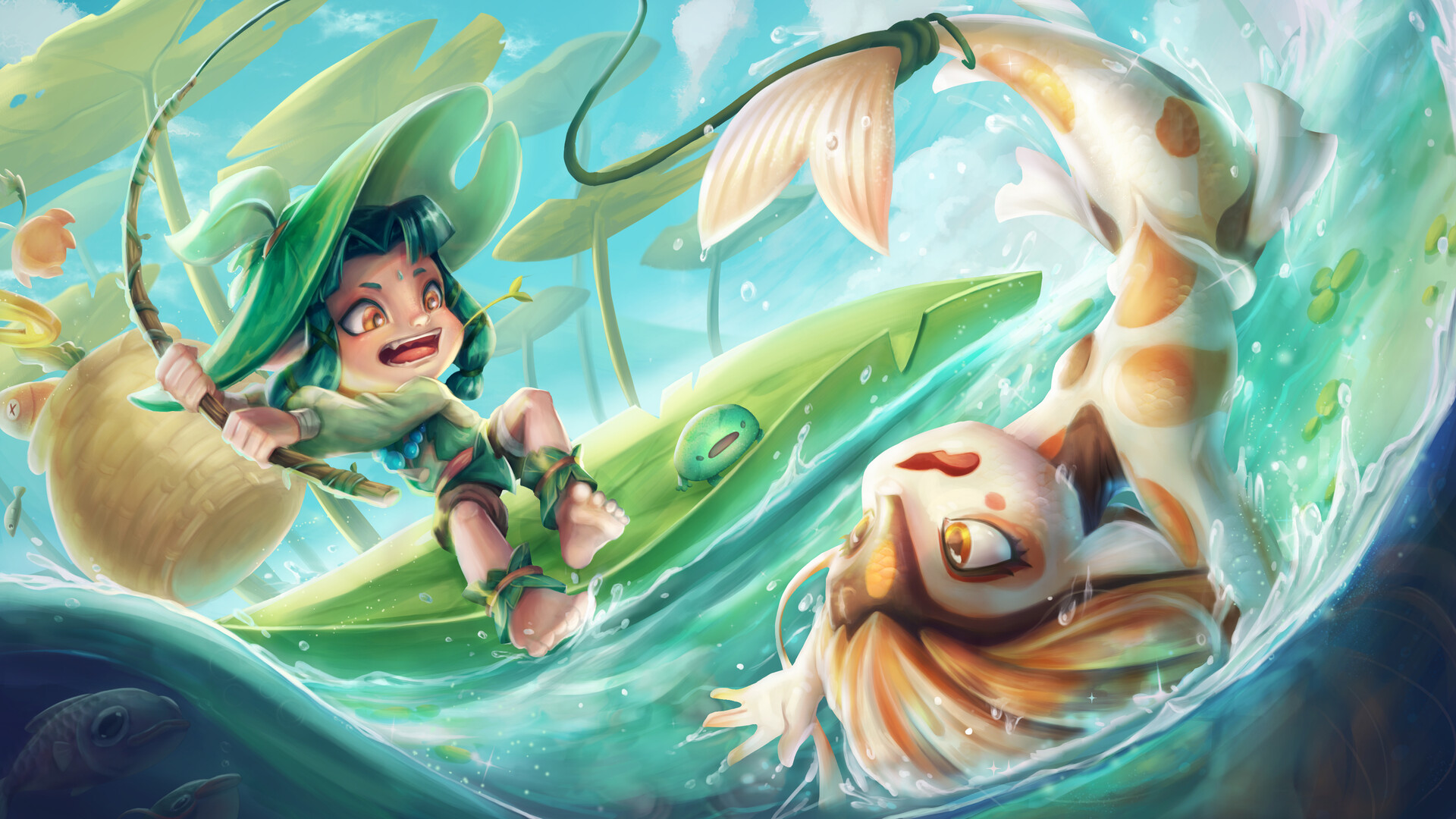 ArtStation - Froggy boi and Koi Mermaid