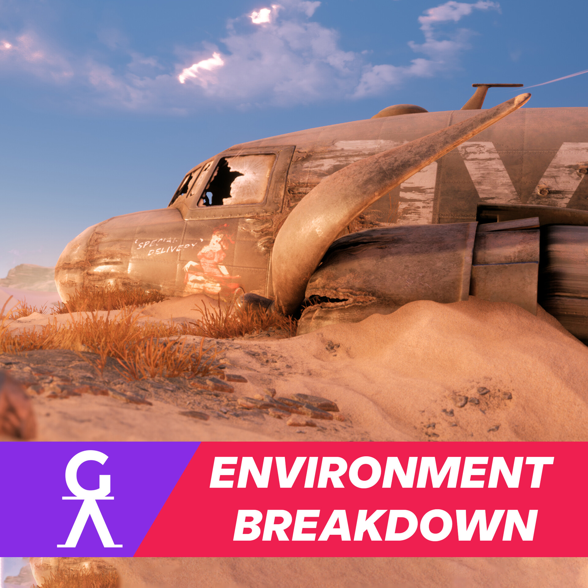 ArtStation - Desert Crash Site – Environment Breakdown – Freddie Pitcher