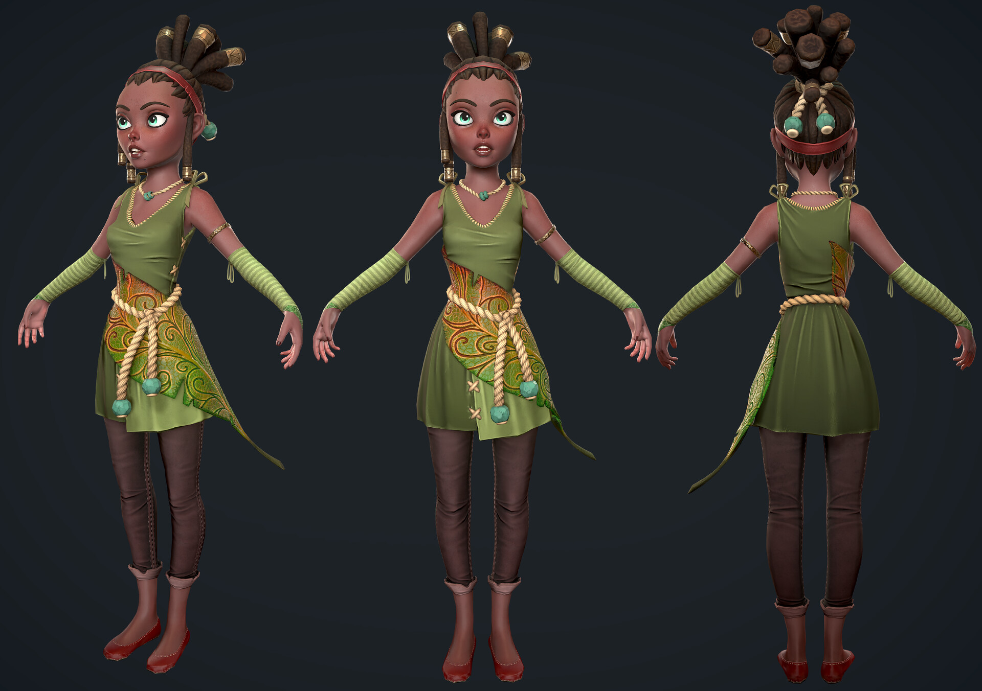 ArtStation - Leaf Lady