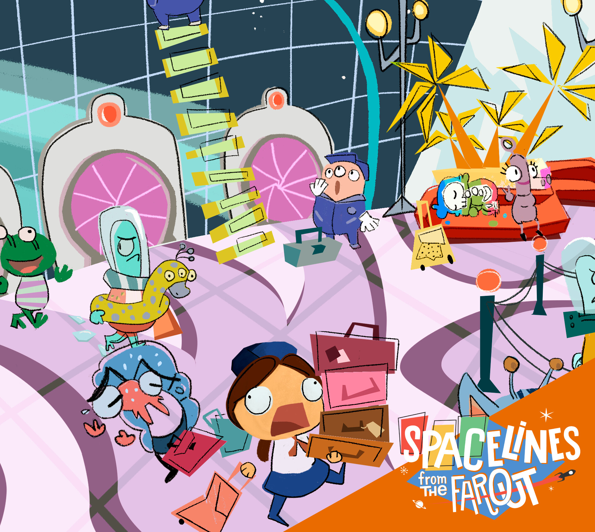 ArtStation - Spacelines from the Far Out - Spaceport