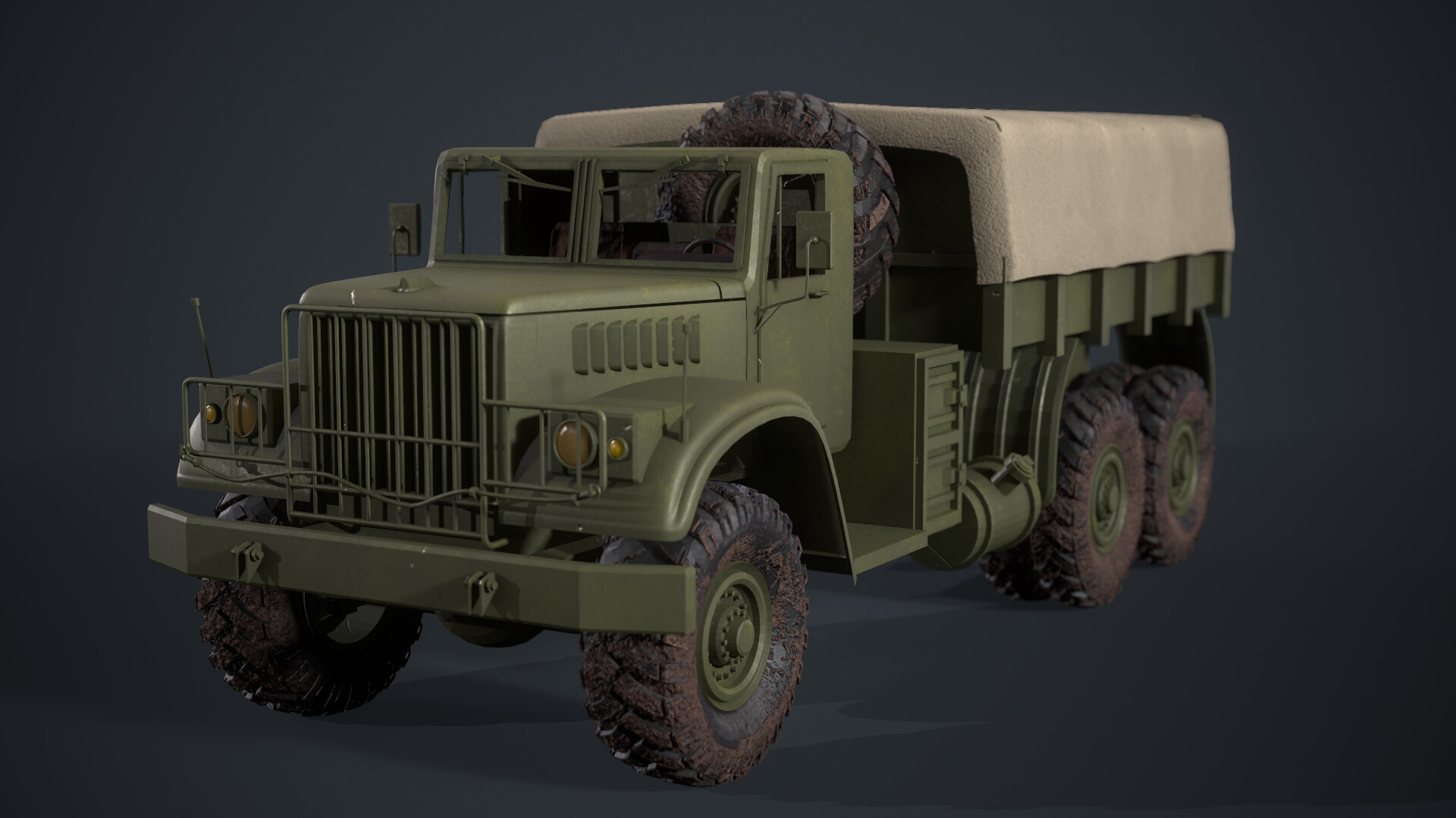 ArtStation - GMC M35 Military Truck