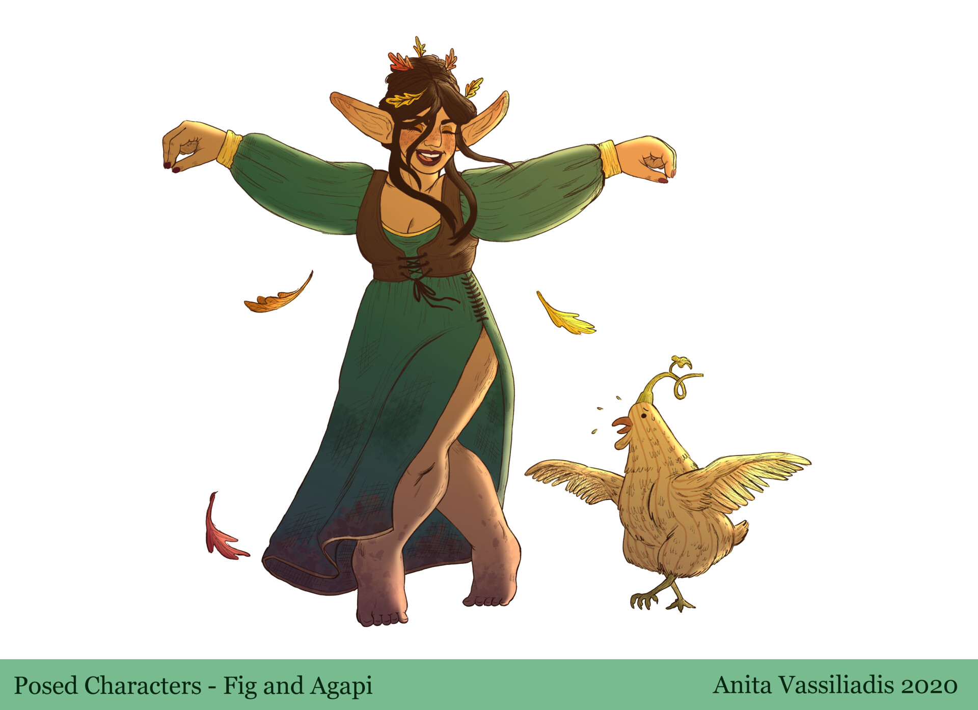 ArtStation - Fig and Agapi - Character Design Assignment