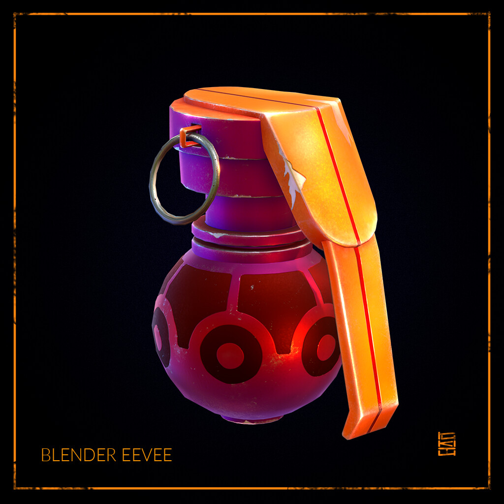 ArtStation - Stylized game-ready grenade