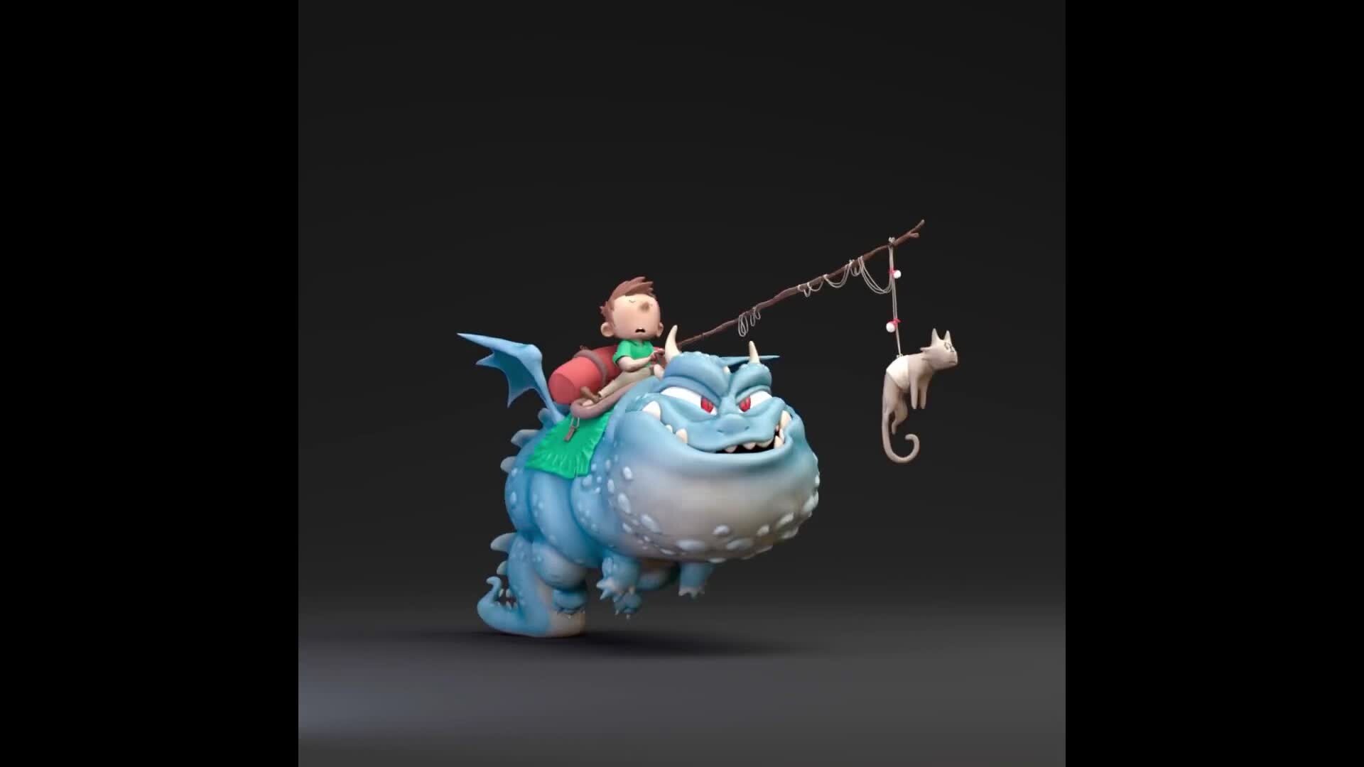 ArtStation - My pet dragon