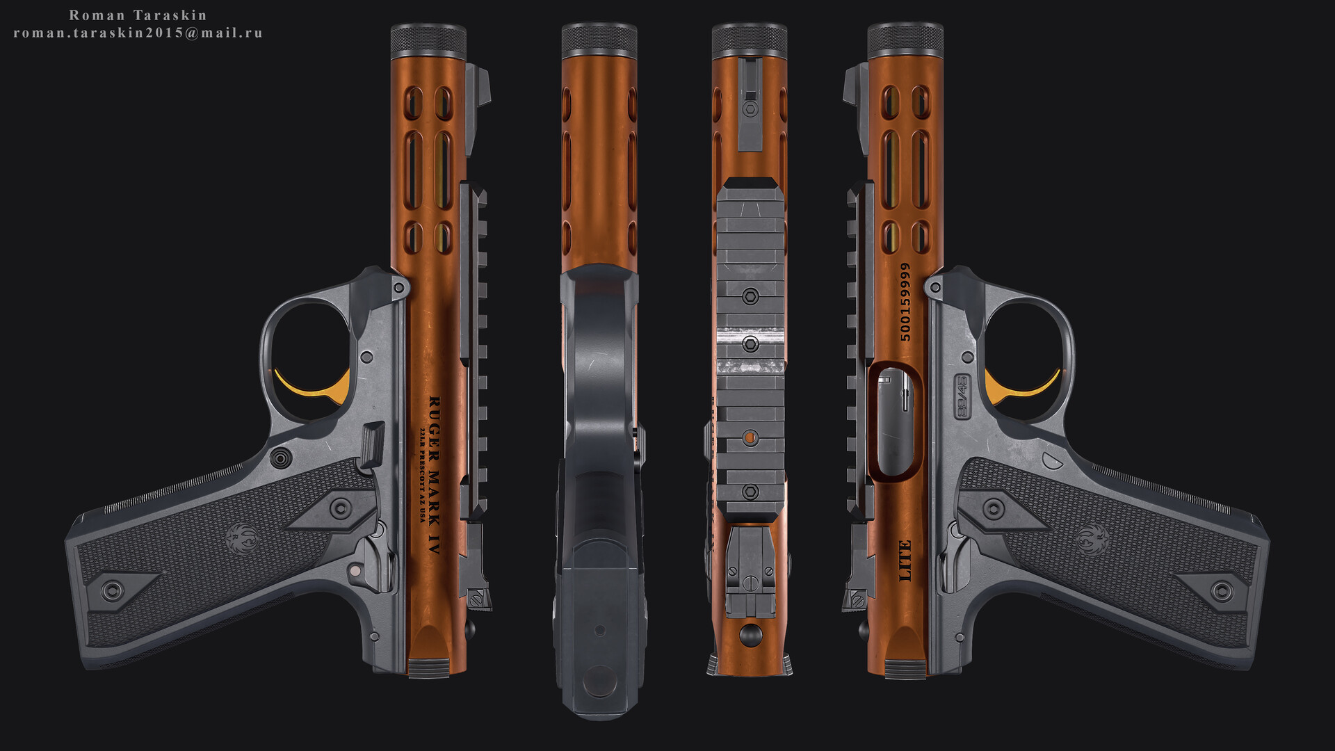 ArtStation - Ruger Mark IV Lite