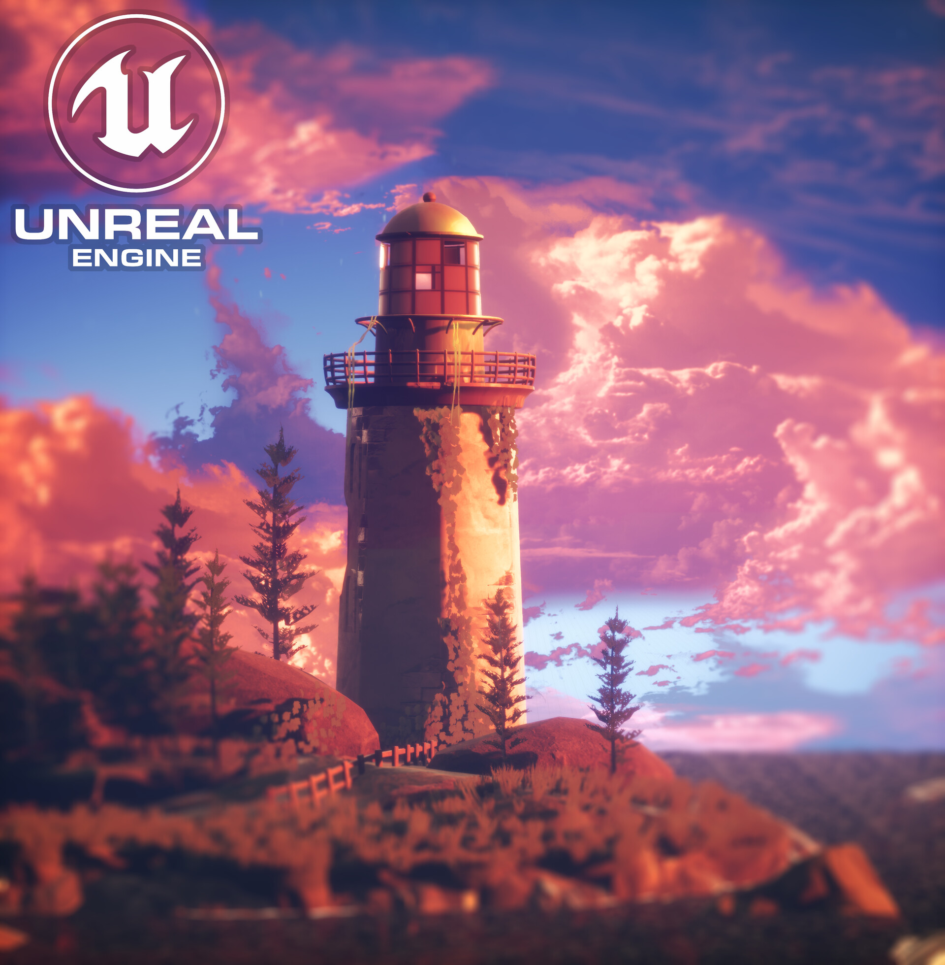 ArtStation - Lighthouse Sunset - Unreal Engine