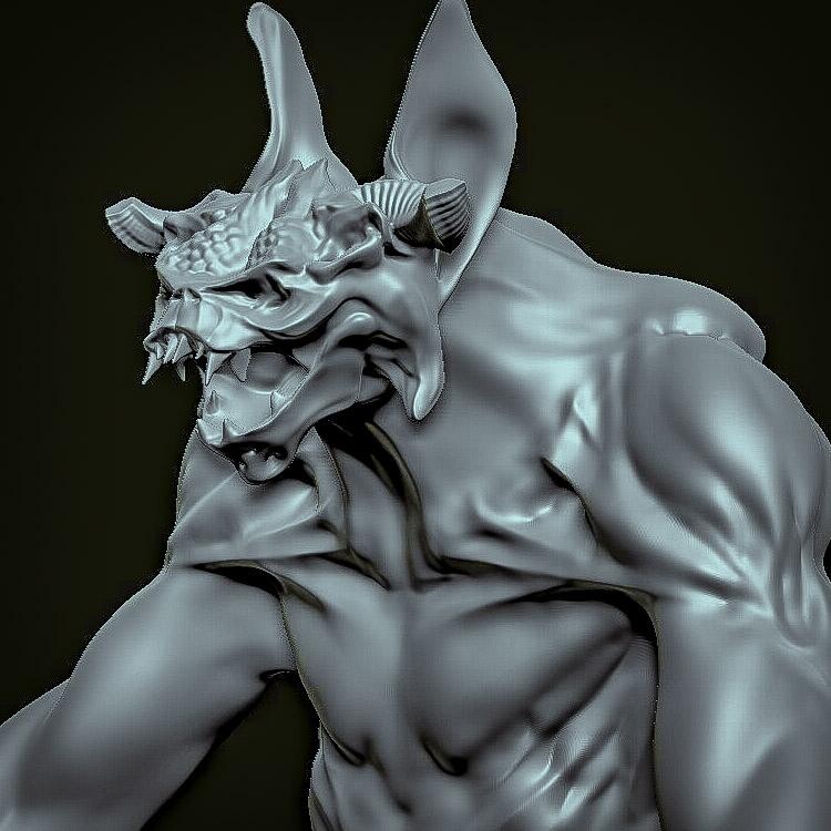 ArtStation - Rabbit brutalist concept test wip