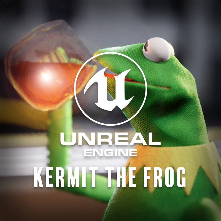 ArtStation - Kermit the Frog - Be More Tea (WiP)