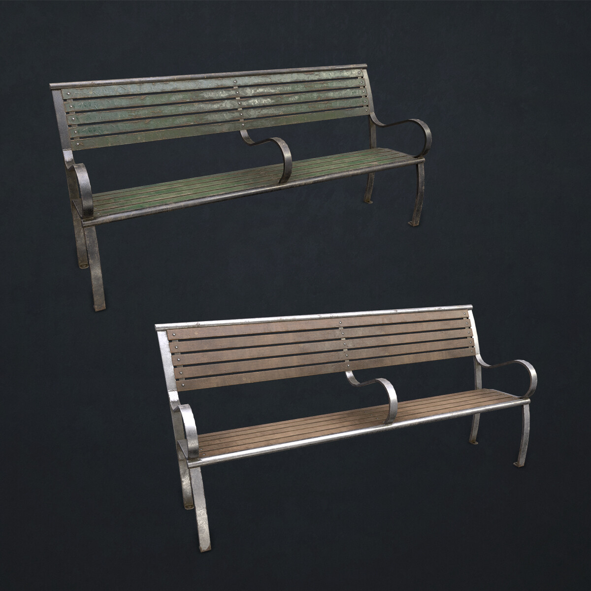 ArtStation - Street Bench